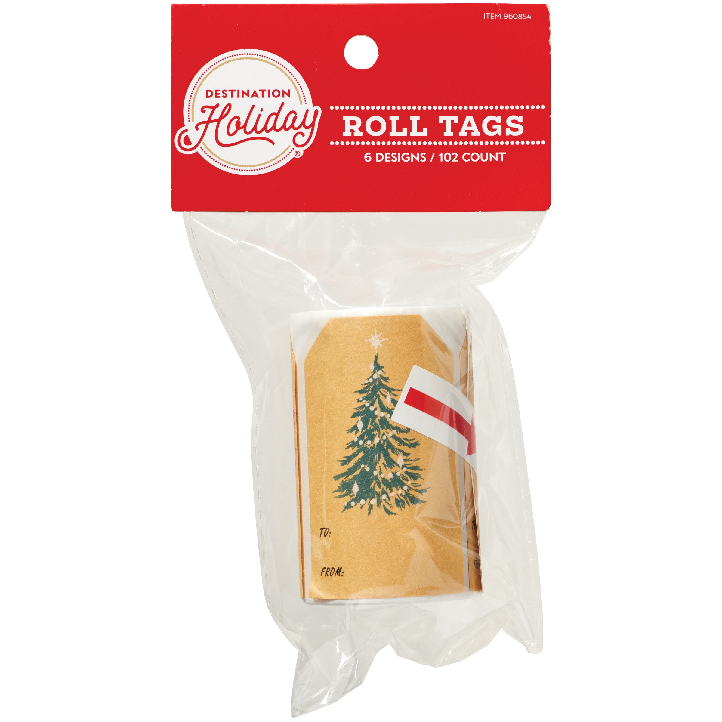Destination Holiday Cottage Christmas Gift Tag Roll - Shop Gift wrap at ...