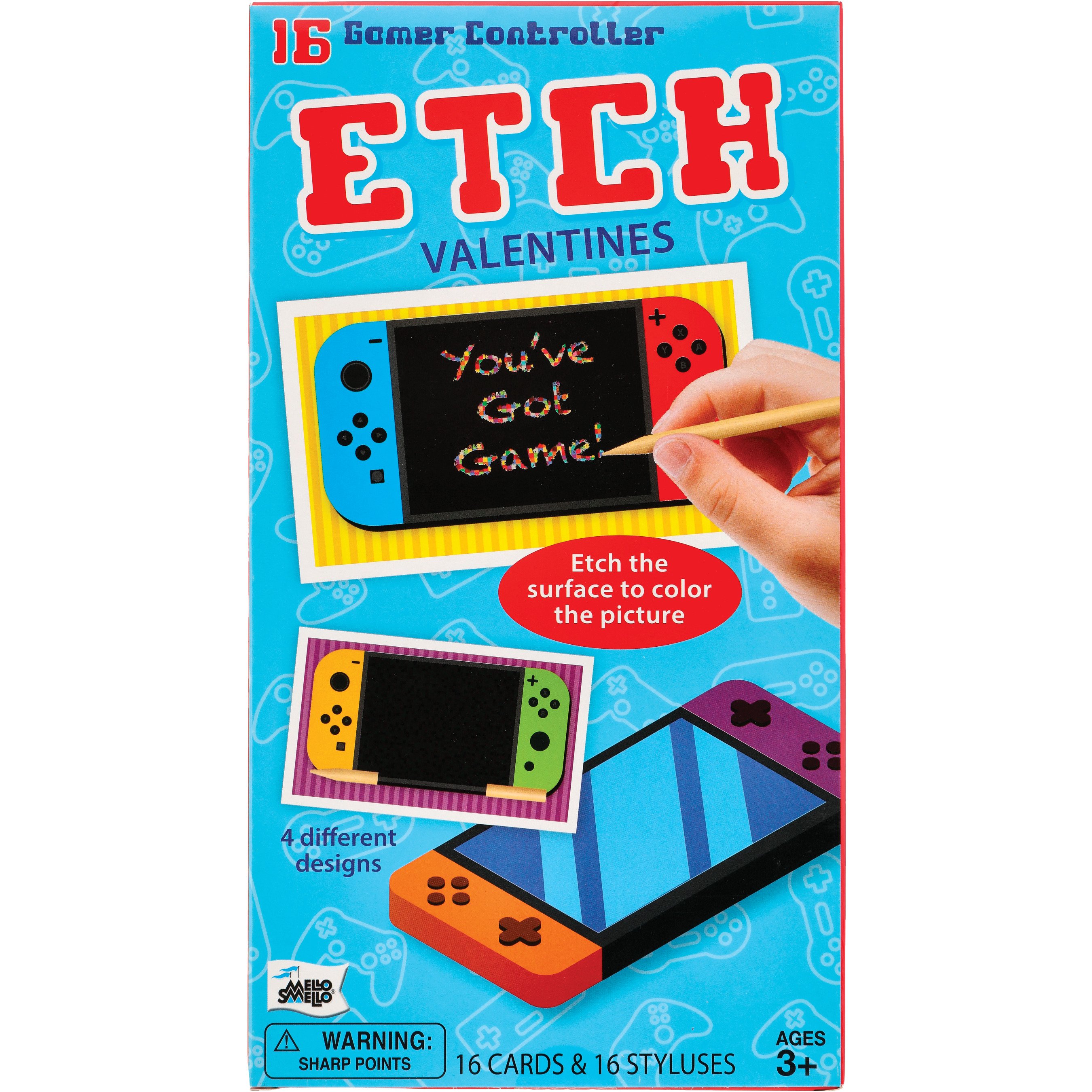 Mello Smello Gamer Controller Etch Valentine Exchange Cards - Shop ...