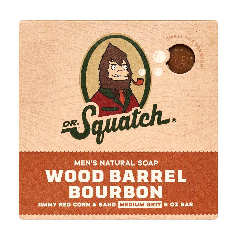 Dr. Squatch Men's Natural Soap Bar - Wood Barrel Bourbon - Shop Hand ...