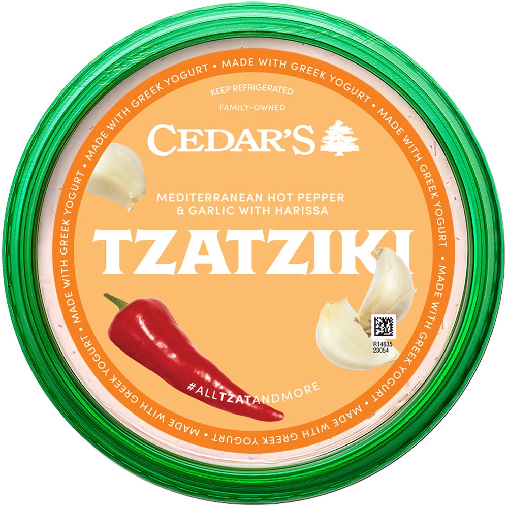Cedar's Tzatziki Dip - Mediterranean Hot Pepper & Garlic - Shop Dip at ...