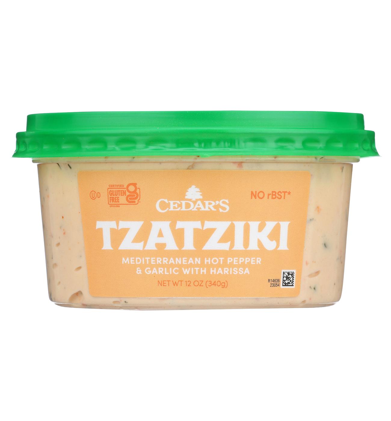 Cedar's Tzatziki Dip - Mediterranean Hot Pepper & Garlic - Shop Dip at ...