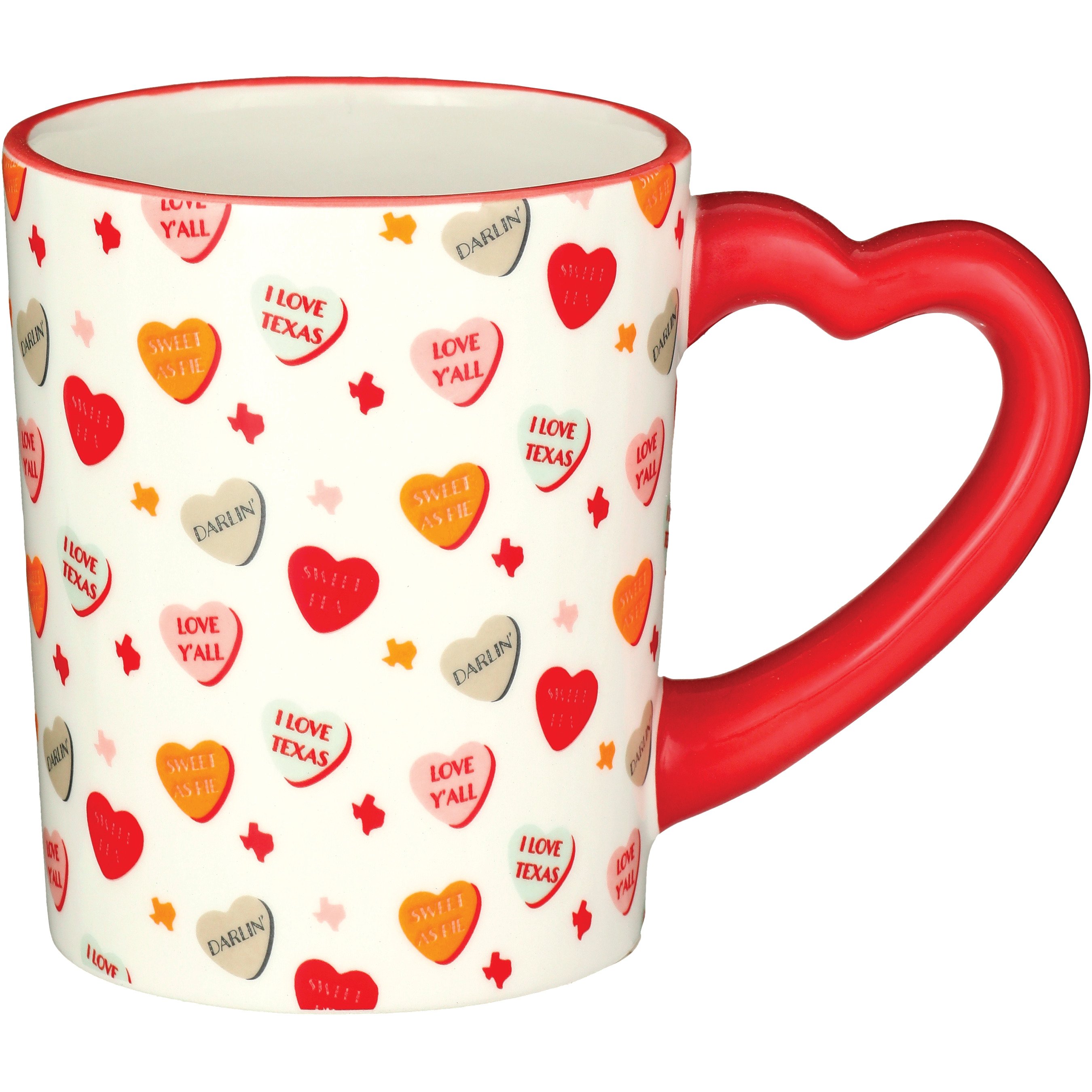 Destination Holiday Valentine's Day Conversation Hearts Ceramic Mug ...