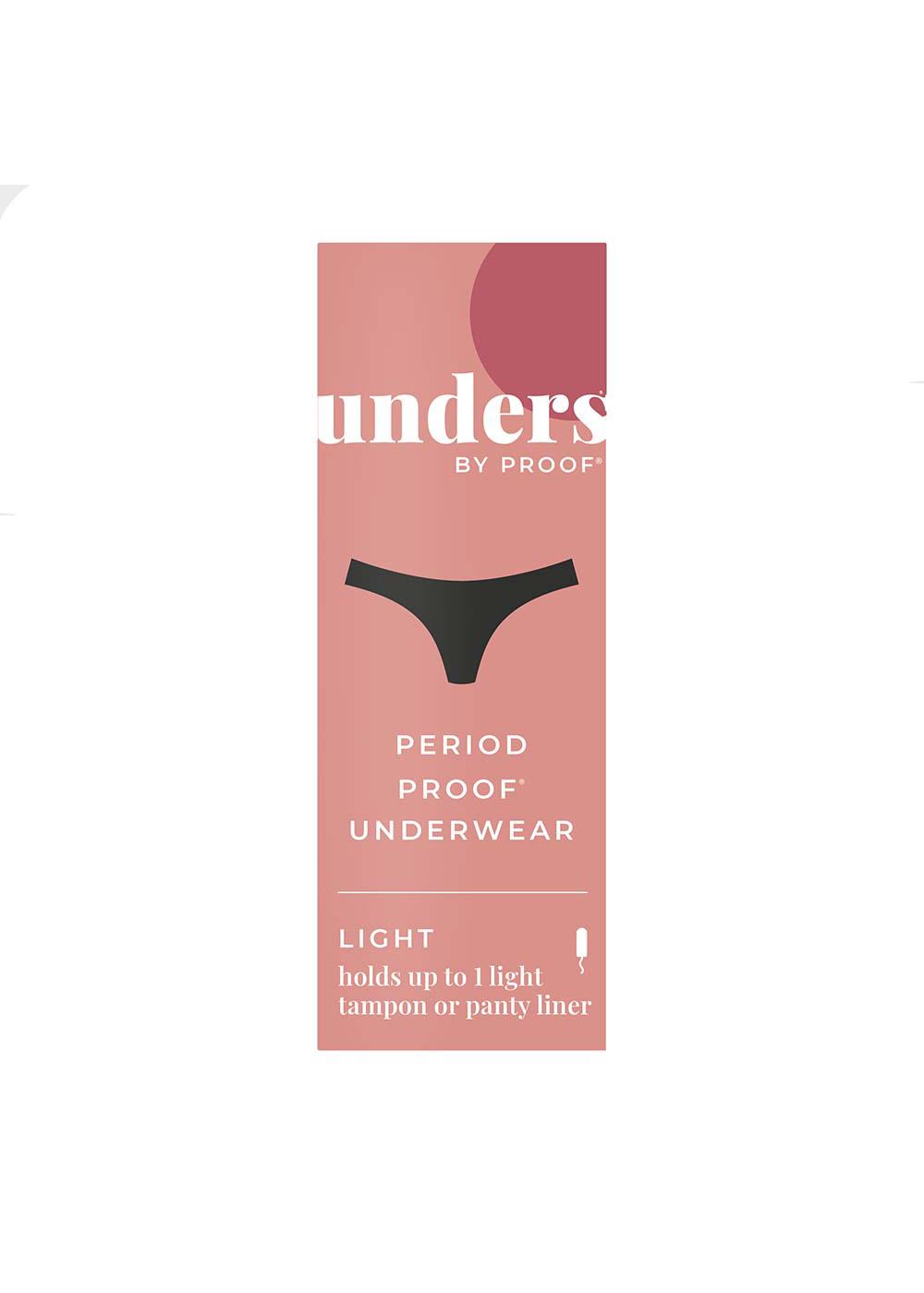 Unders by Proof Women's Light Absorbency Period Underwear - Shop Pads ...