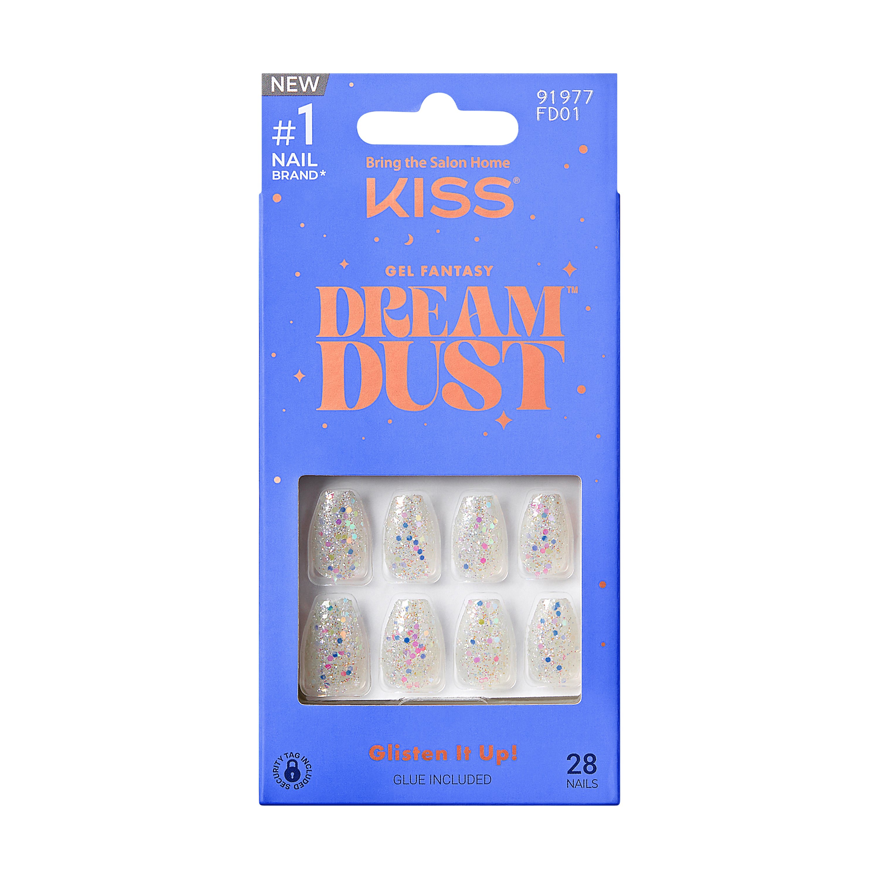 KISS Gel Fantasy Dream Dust Nails - Mood Dust - Shop Nail sets at H-E-B