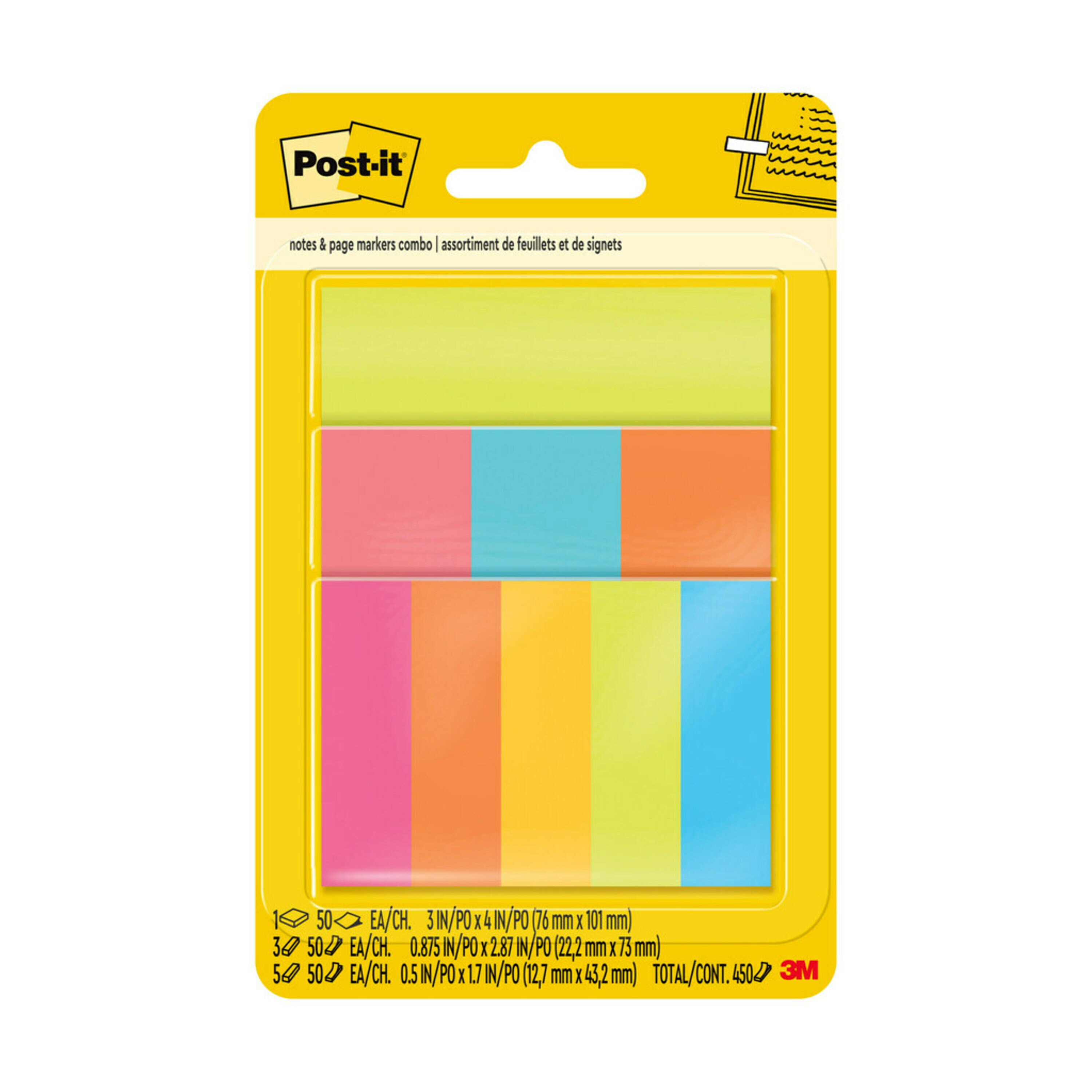 Post-it Notes & Page Markers Pack - Assorted Colors, 450 Ct - Shop ...