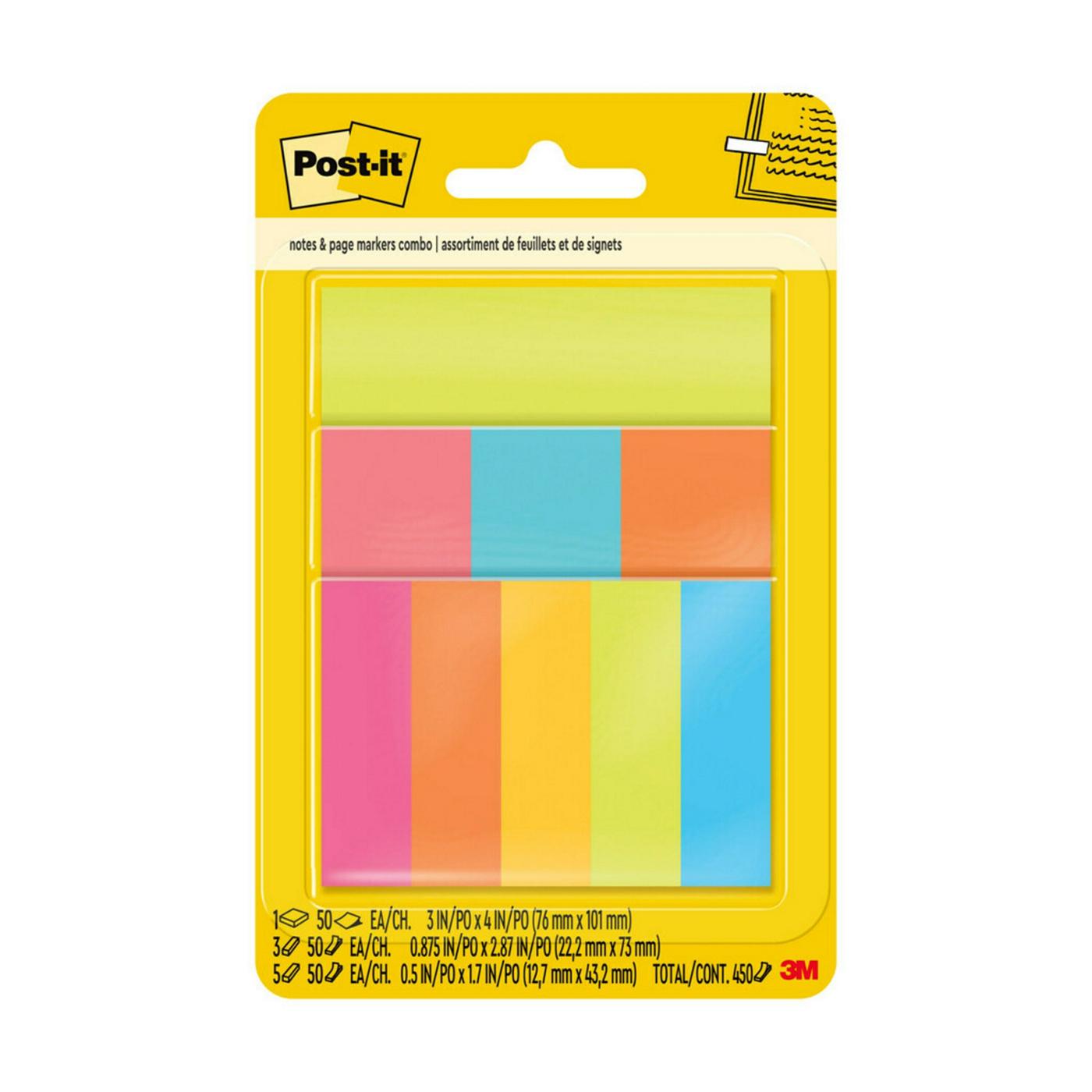 Post-it Notes & Page Markers Pack - Assorted Colors, 450 Ct - Shop ...