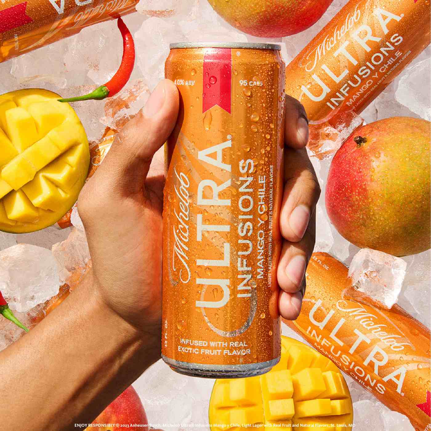 Michelob ULTRA Infusions Mango y Chile Beer - Shop Beer at H-E-B