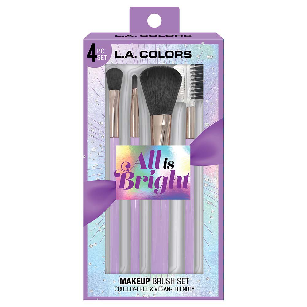 LA Colors All is Bright Makeup Brushes Set - Lovely - Shop Makeup ...