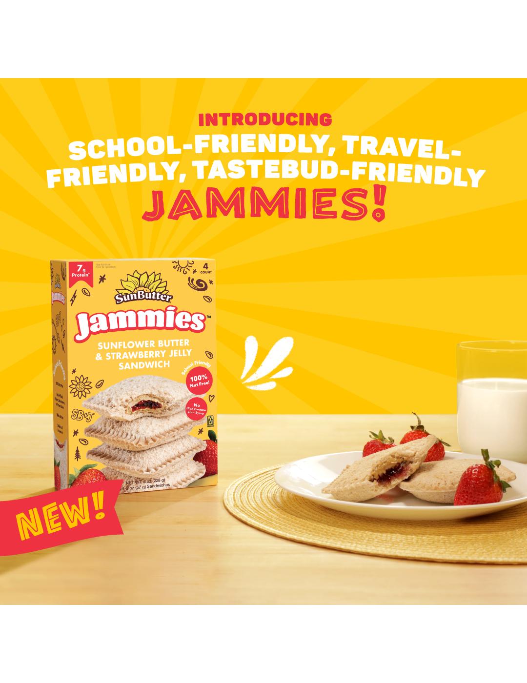 SunButter Jammies Frozen Sandwiches - Sunflower Butter & Strawberry ...