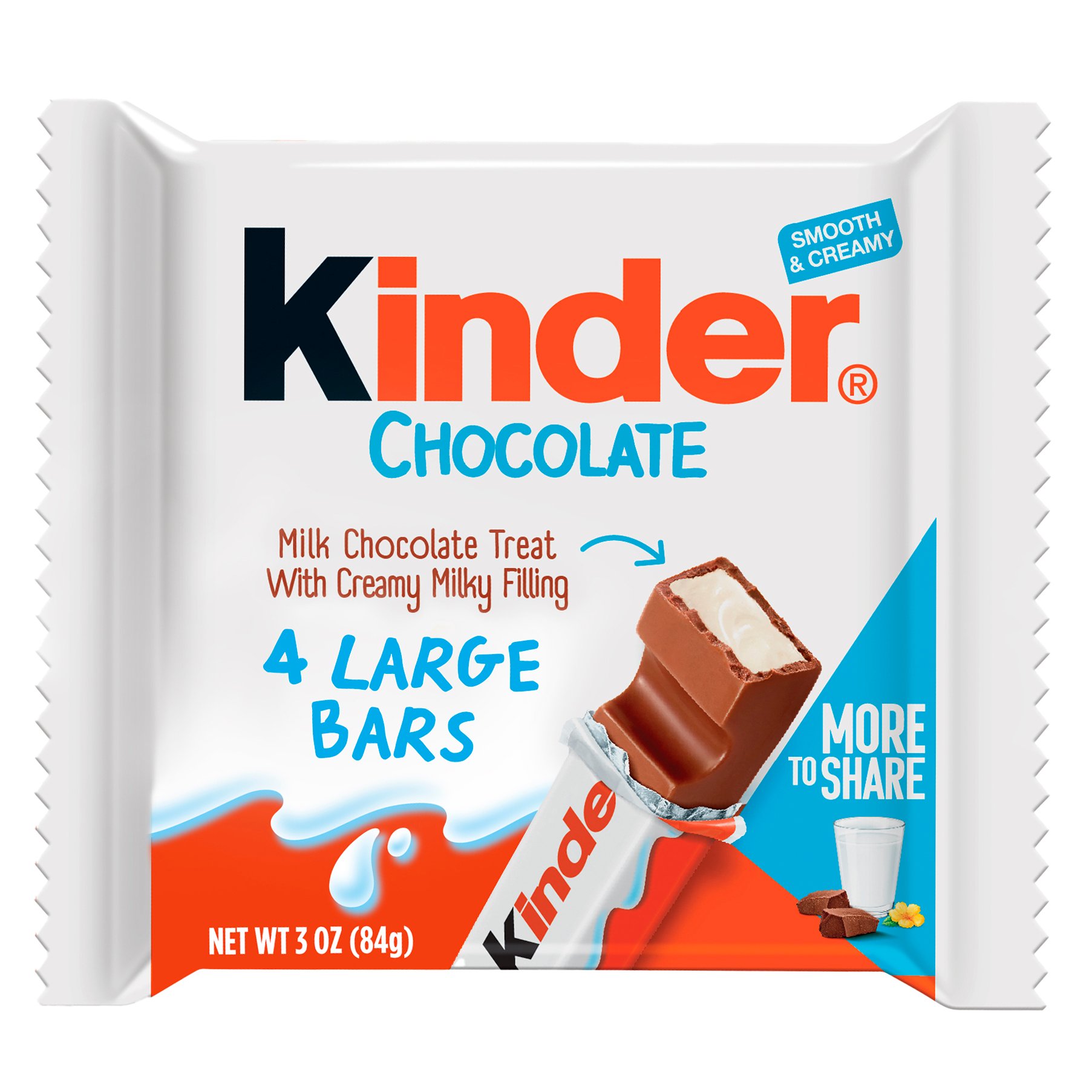 Kinder Chocolate & Creamy Milky Filling Candy Bars - King Size - Shop ...