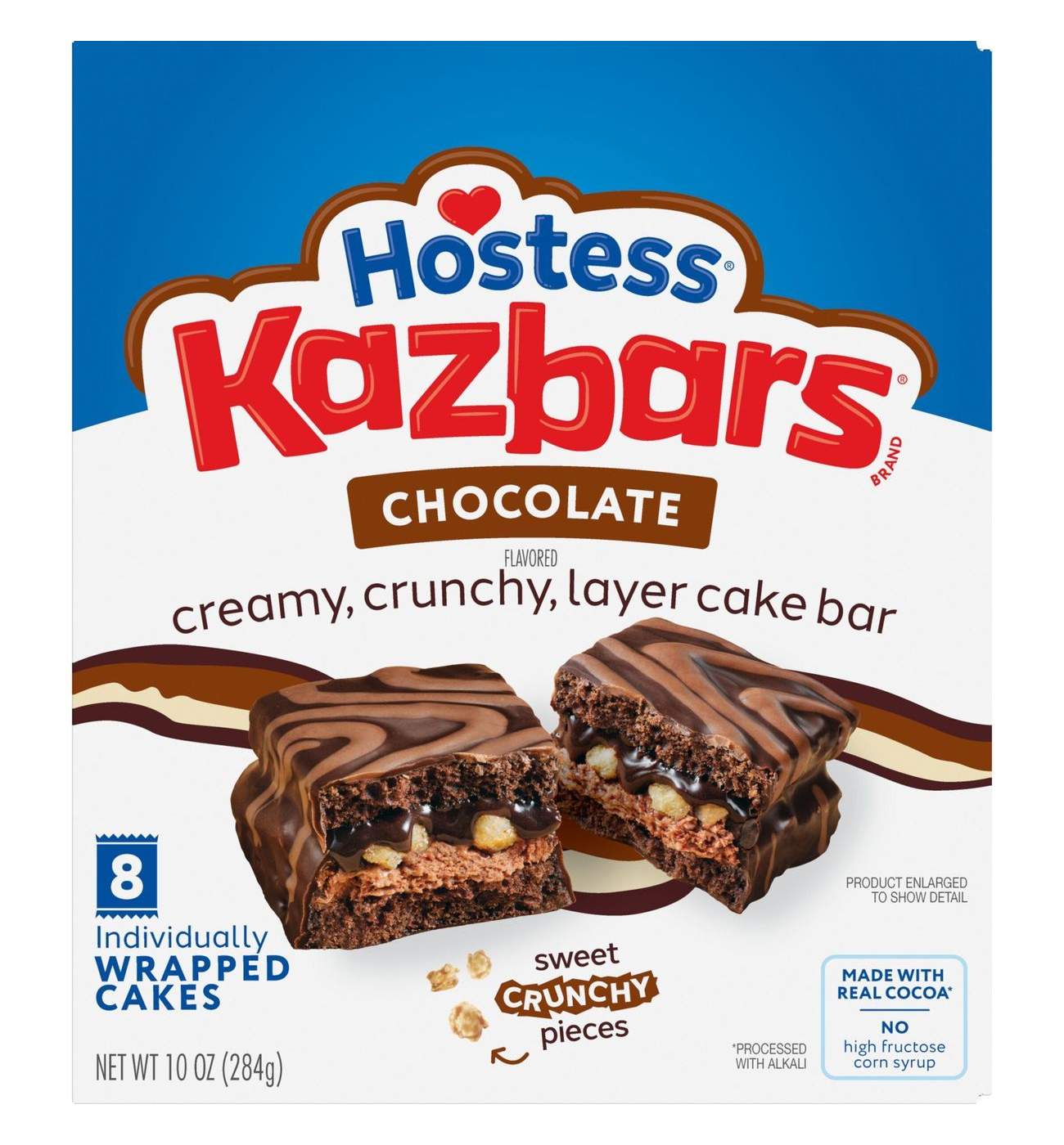 Hostess Kazbars Chocolate Layer Cake Bars - Shop Snack cakes at H-E-B