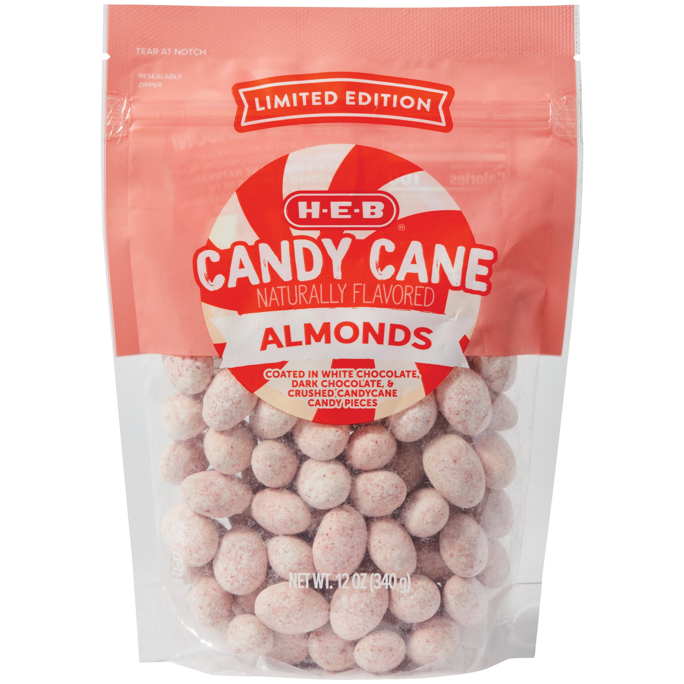 H-E-B Candy Cane-Flavored Almonds - Shop Nuts & seeds at H-E-B