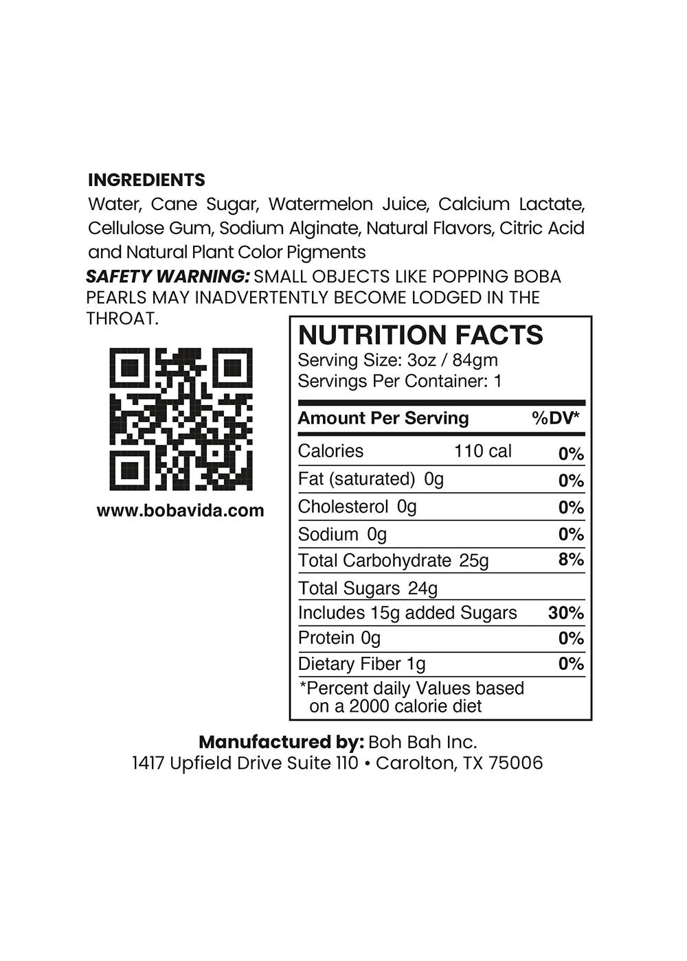 Boba Vida Watermelon Popping Boba - Shop Tea at H-E-B