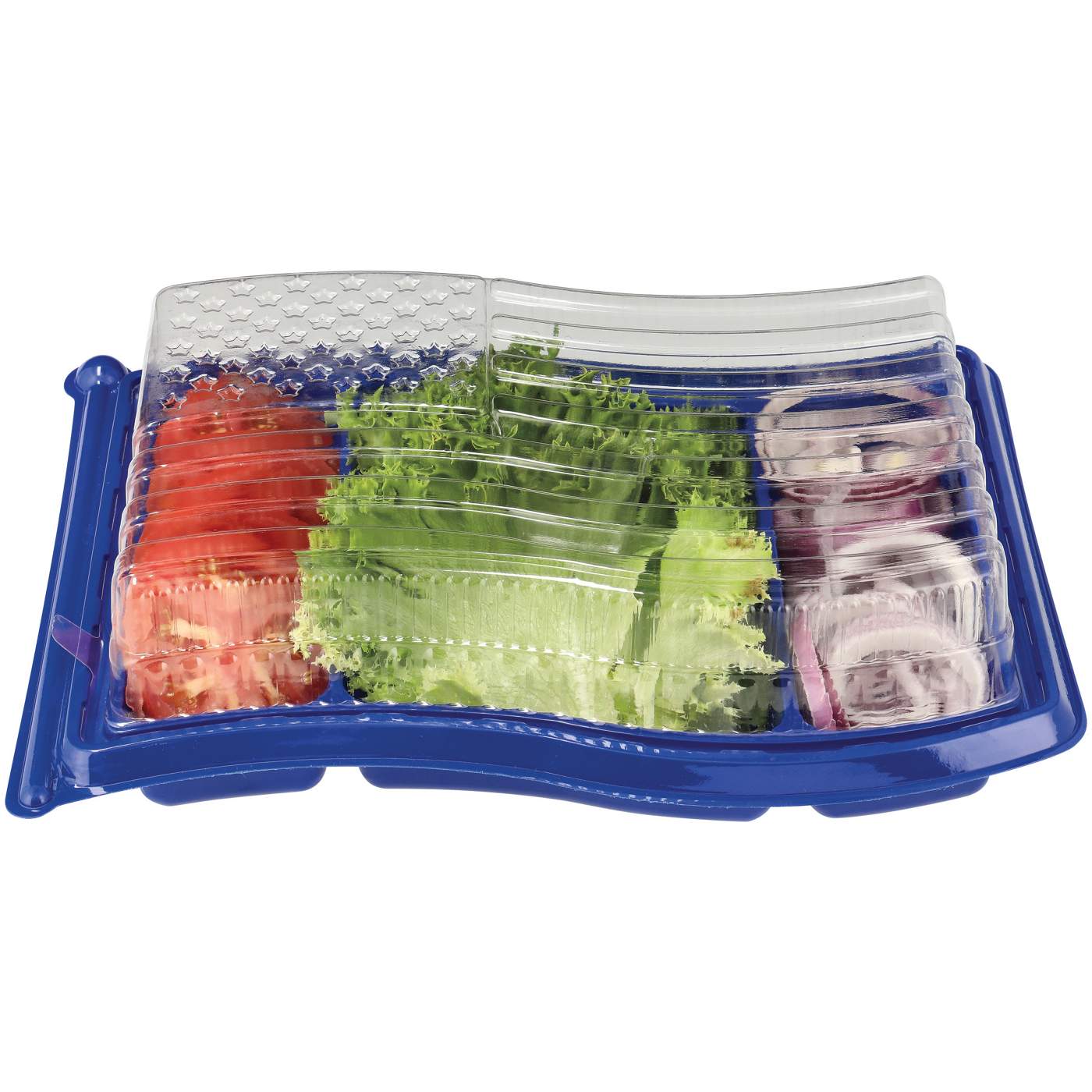 H-E-B Fresh Burger & Sandwich Toppings Tray - Patriotic Flag - Shop ...