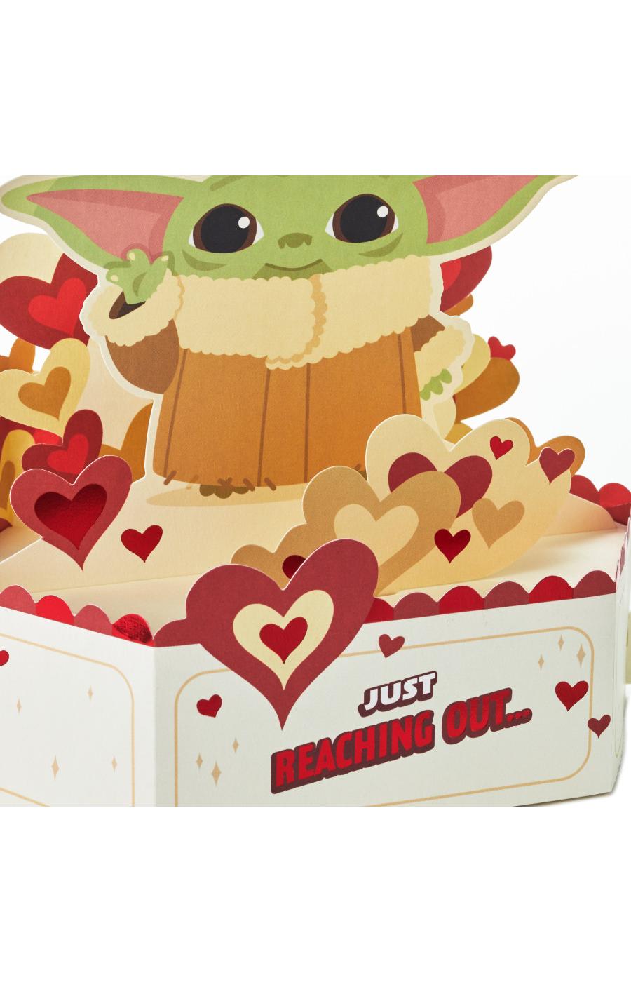 Hallmark Reaching Out Paper Wonder Star Wars Baby Yoda Pop Up ...