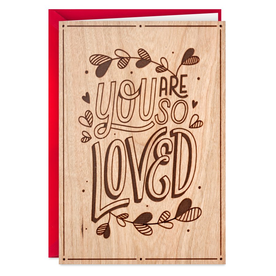 Hallmark So Loved Signature Wood Valentine's Day Card - S21, S7 - Shop ...