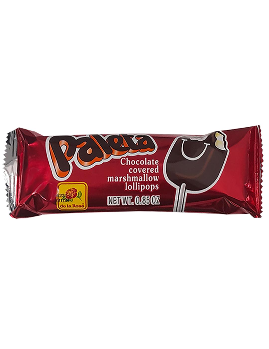 De La Rosa Paleta Chocolate Covered Marshmallow Lollipop - Shop Candy ...