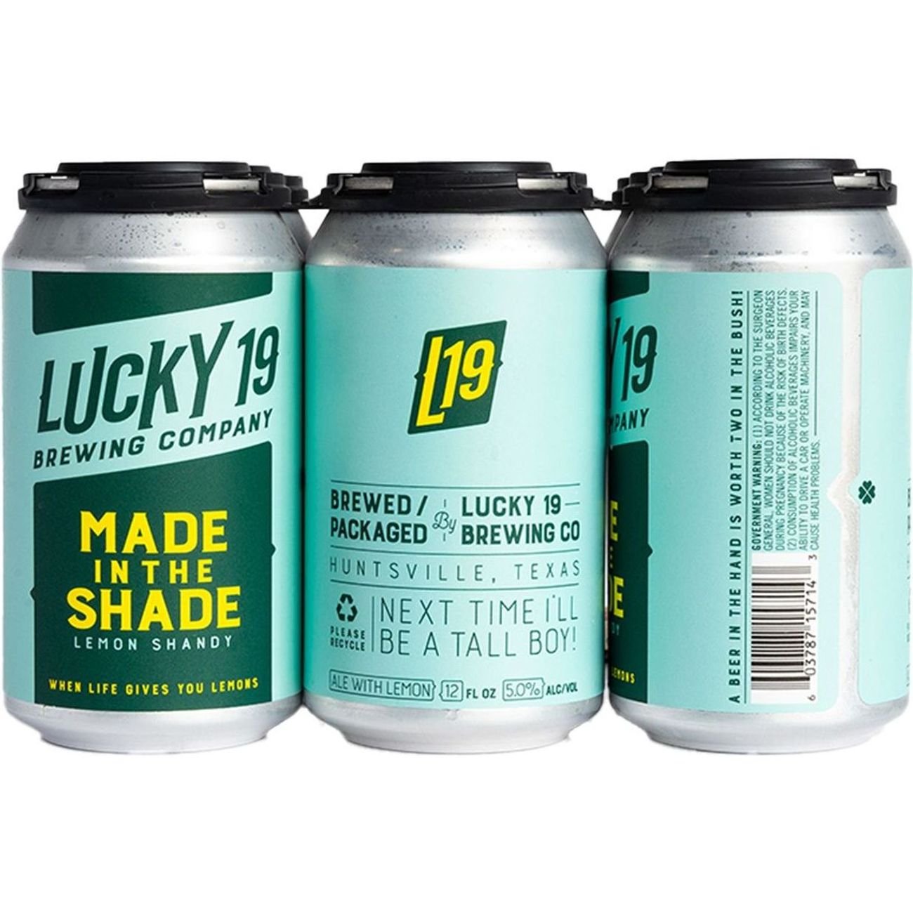 Lucky 19 Made In The Shade Lemon Shandy Craft Beer 6 pk Cans - Shop ...