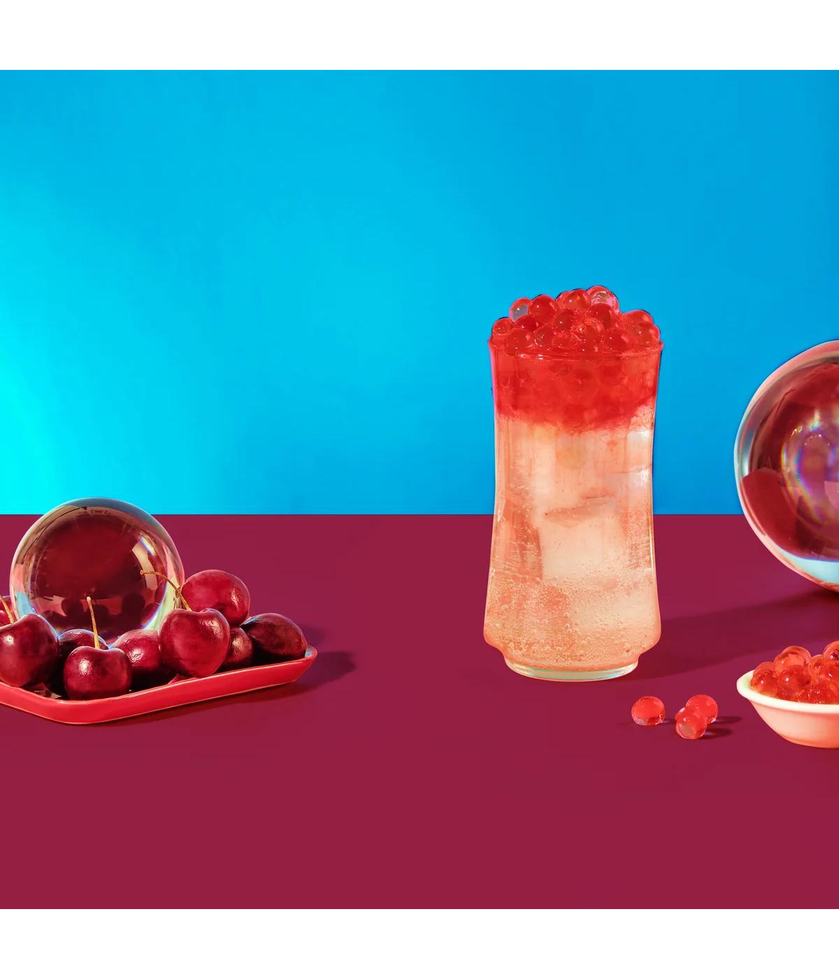 Boba Vida Dark Cherry Popping Boba - Shop Tea at H-E-B