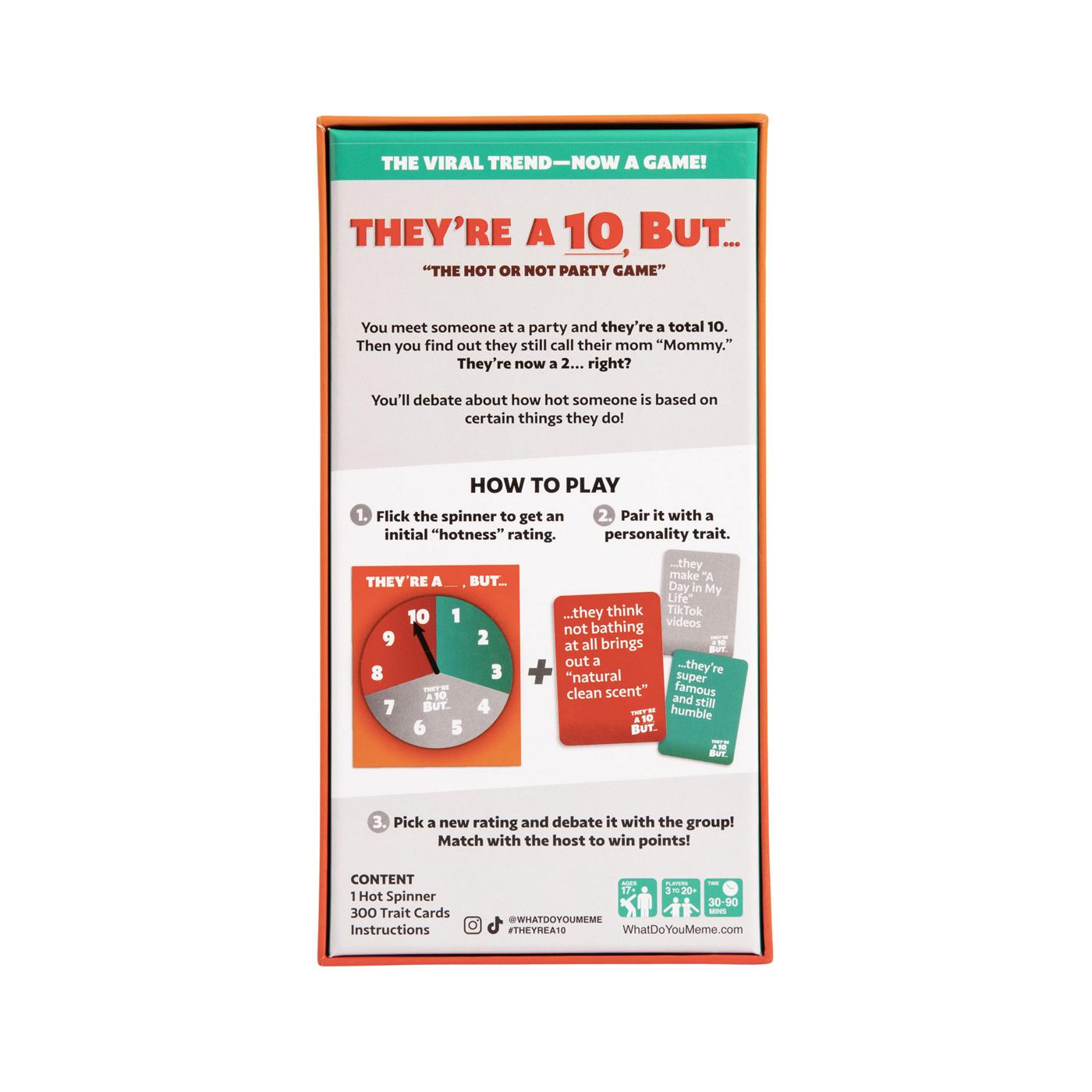 What Do You Meme? They're A 10 But... Edition Adult Party Game - Shop ...