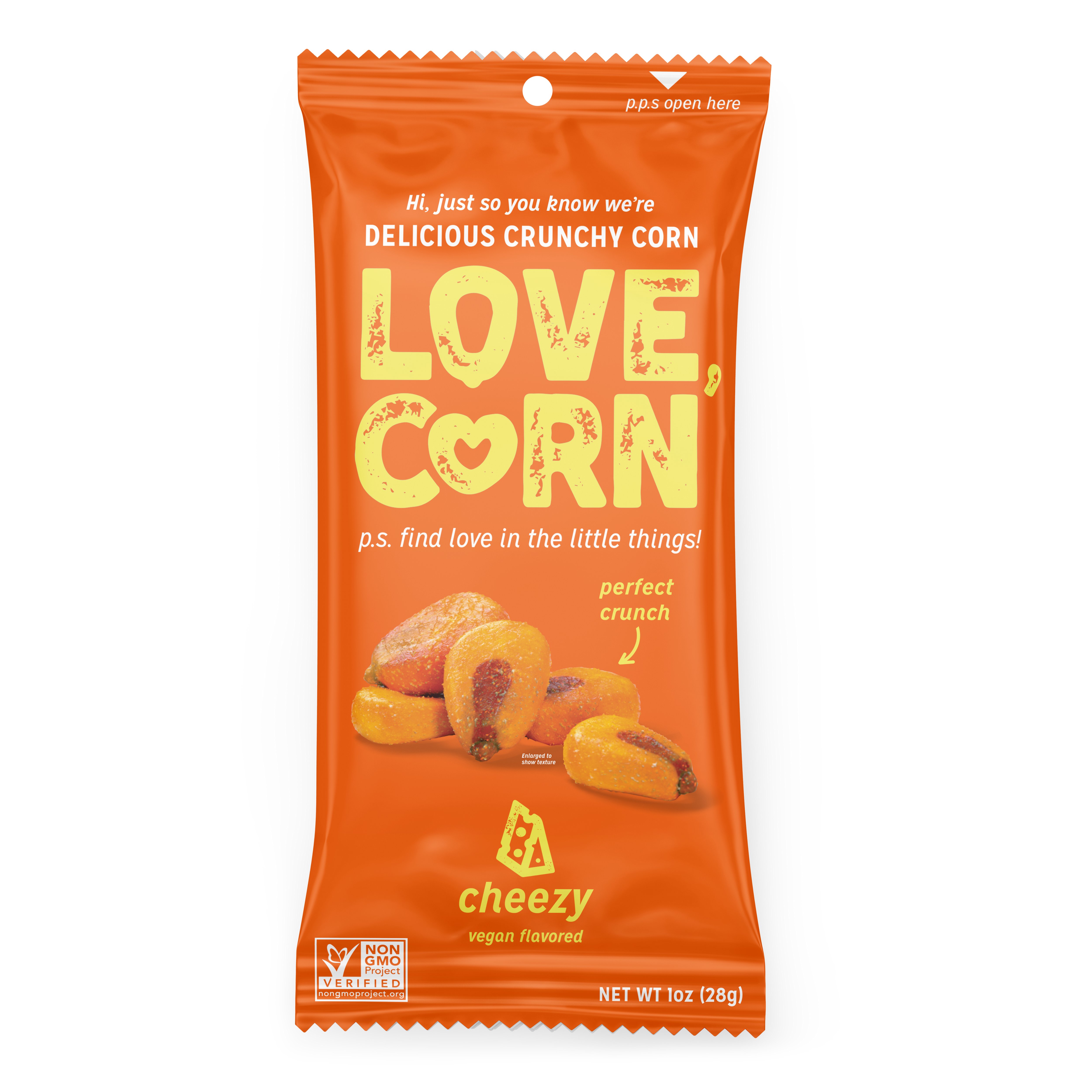 Love Corn Cheezy Crunchy Corn - Shop Nuts & seeds at H-E-B