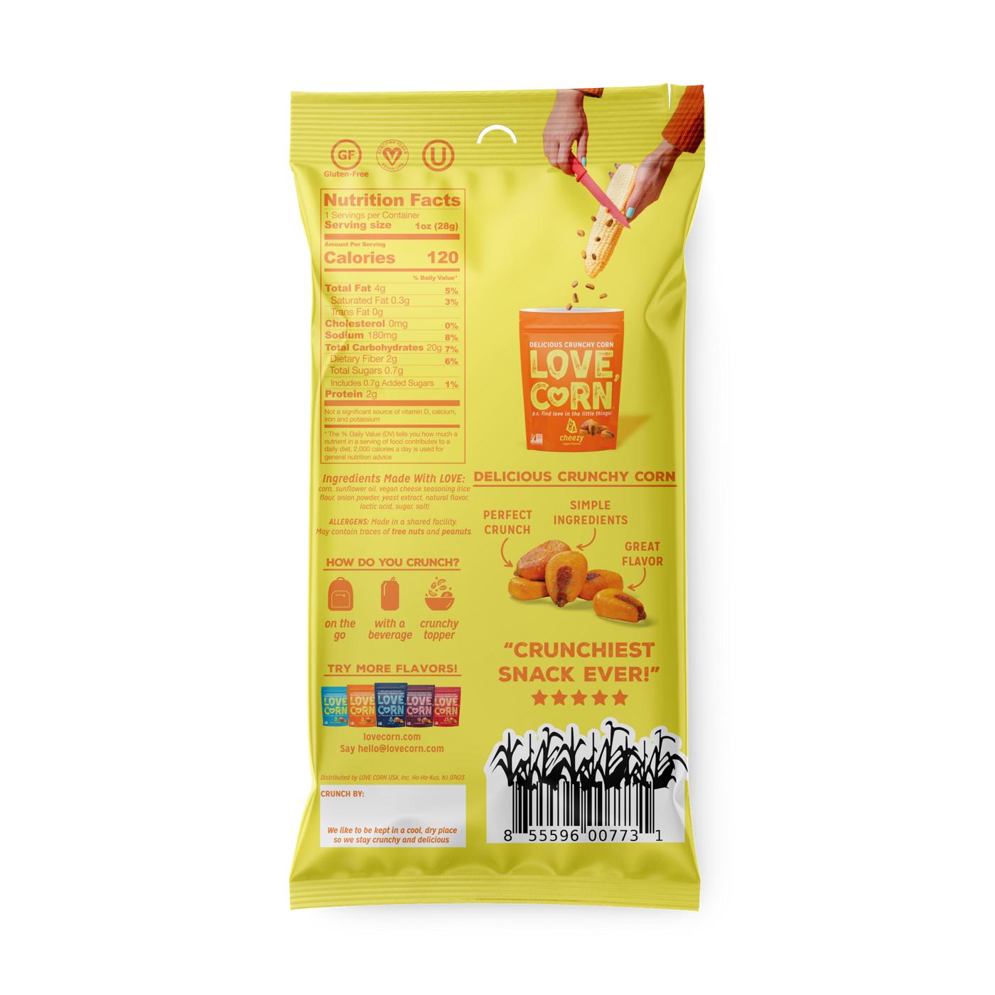 Love Corn Cheezy Crunchy Corn - Shop Nuts & seeds at H-E-B