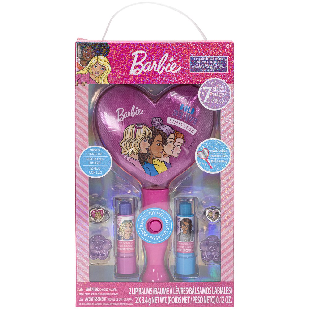 Barbie Lip Balm with Lite Up Mirror - Shop Lip Balm & Treatments at H-E-B