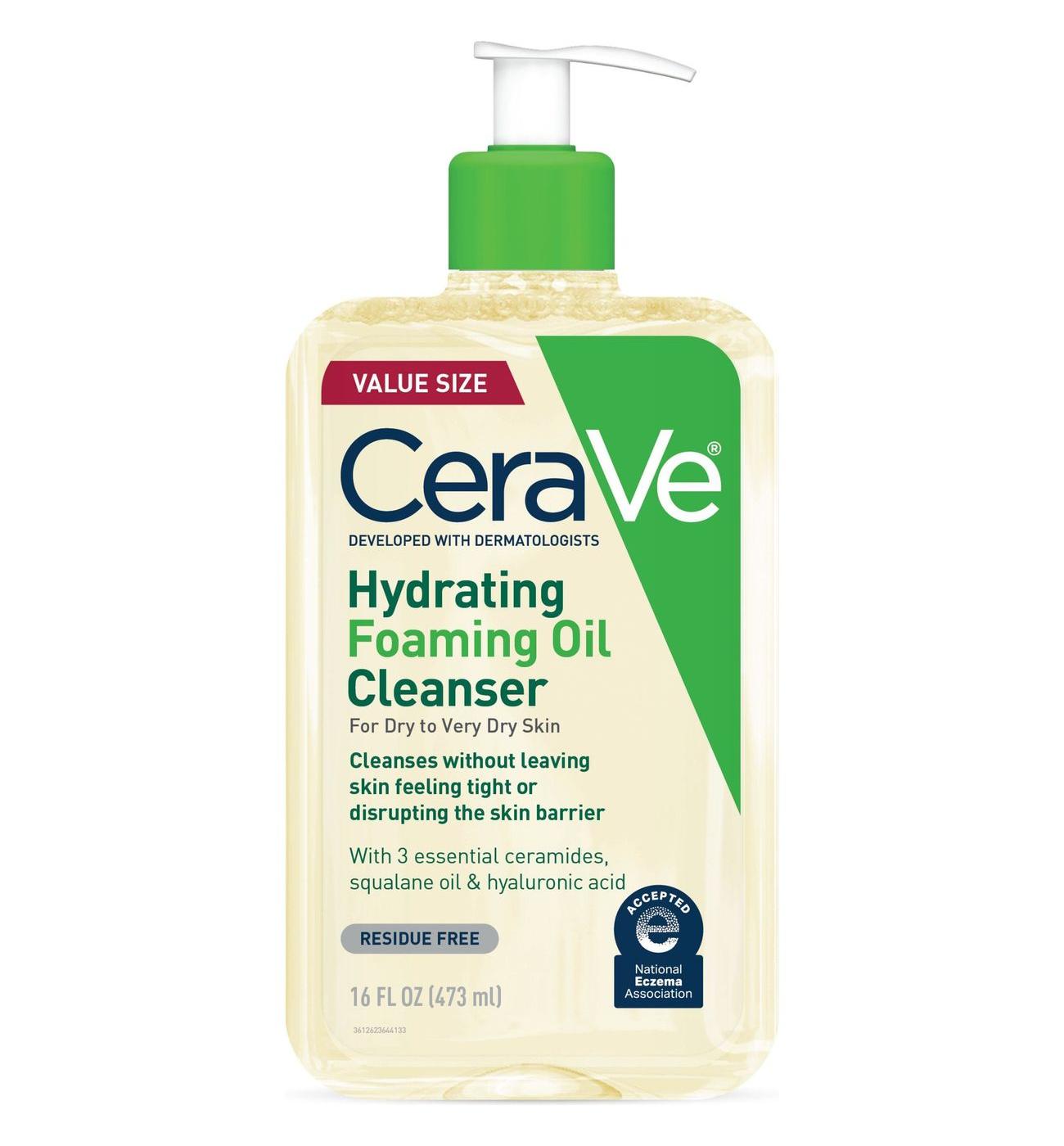 CeraVe Hydrating Foaming Oil Cleanser Value Size - Shop Facial ...