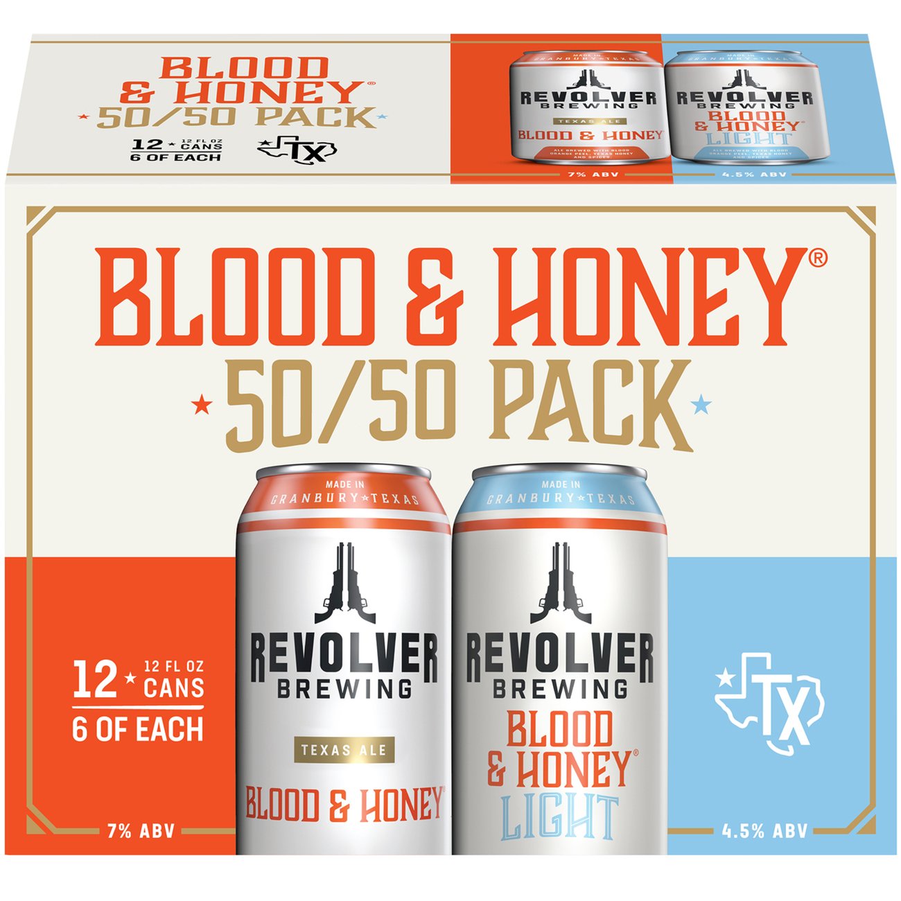 Revolver Brewing Blood & Honey And Light 50/50 12 pk Cans - Shop Beer ...