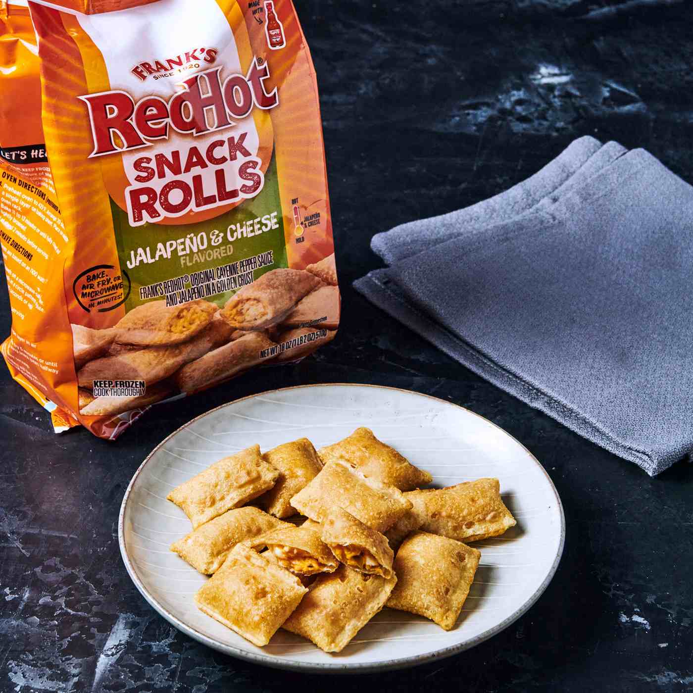 Frank's RedHot Jalapeno & Cheese Flavored Snack Rolls - Shop Entrees ...