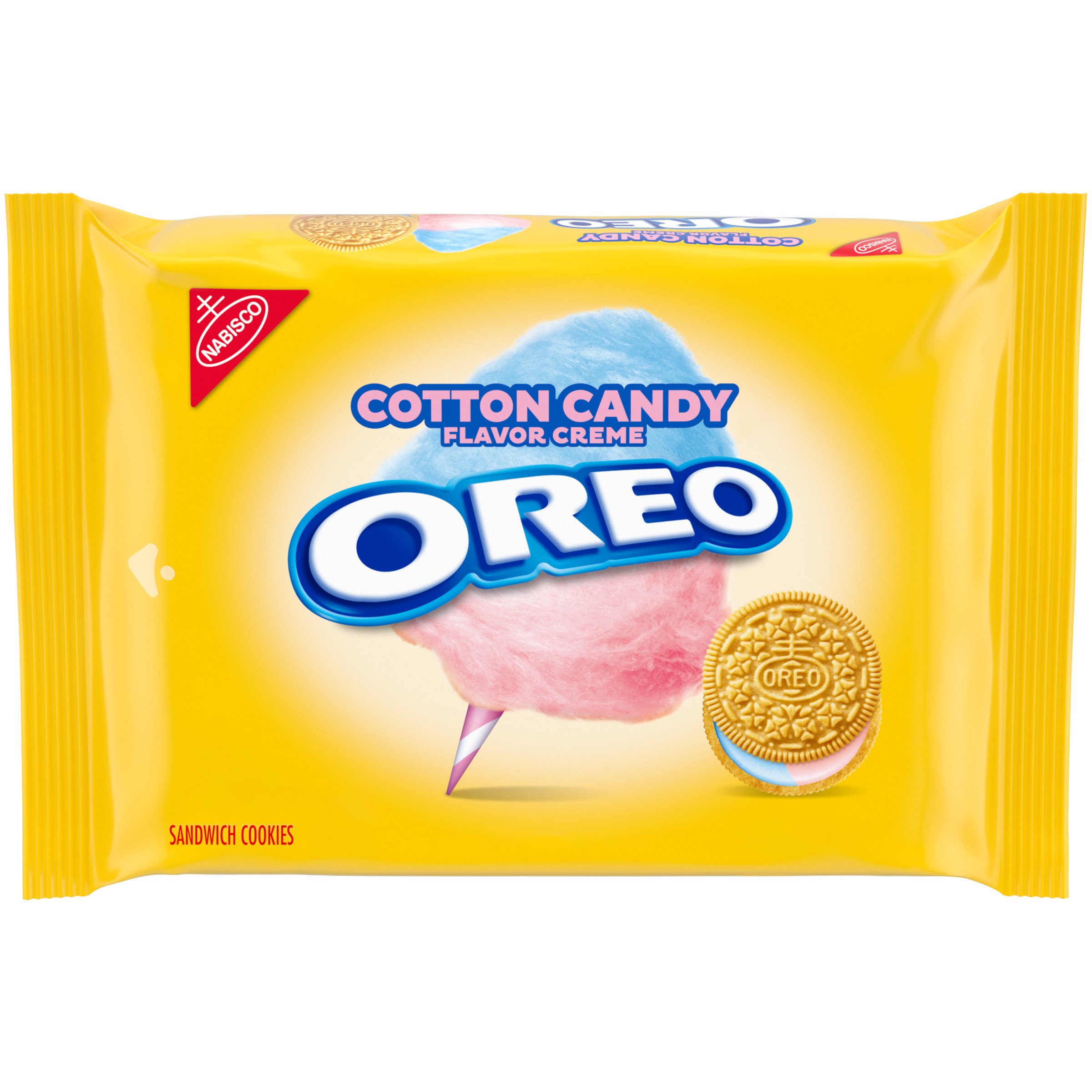 Nabisco Oreo Cotton Candy Sandwich Cookies - Shop Cookies at H-E-B