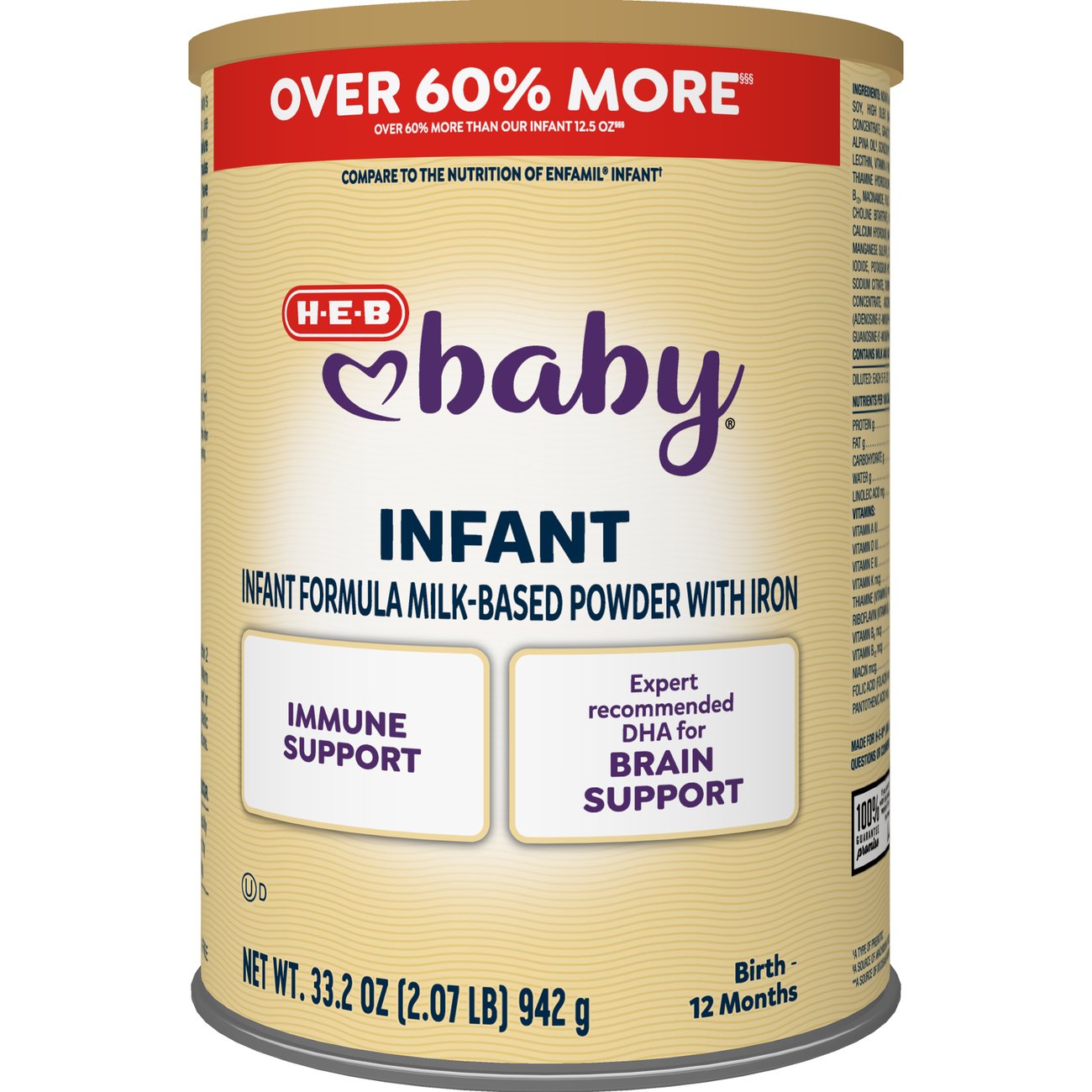 H-E-B Baby Infant Formula Milk-Based Powder with Iron - Shop Formula at ...