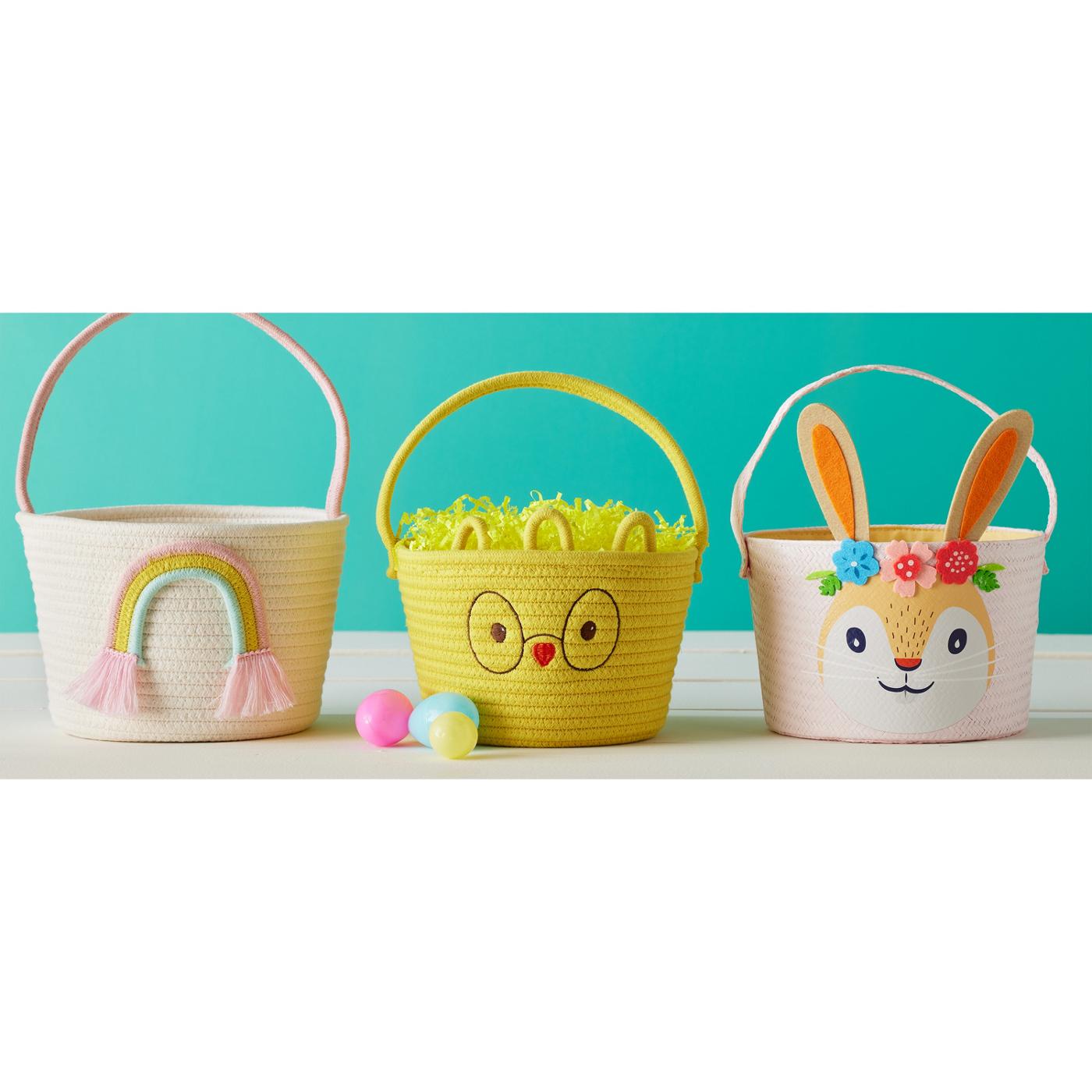 Destination Holiday Coil Rope Easter Basket - Yellow Chick - Shop ...