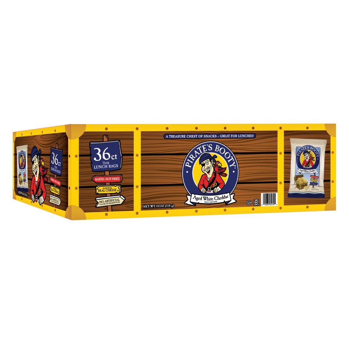 Pirates Booty Aged White Cheddar Rice and Corn Puffs - Shop Chips at H-E-B