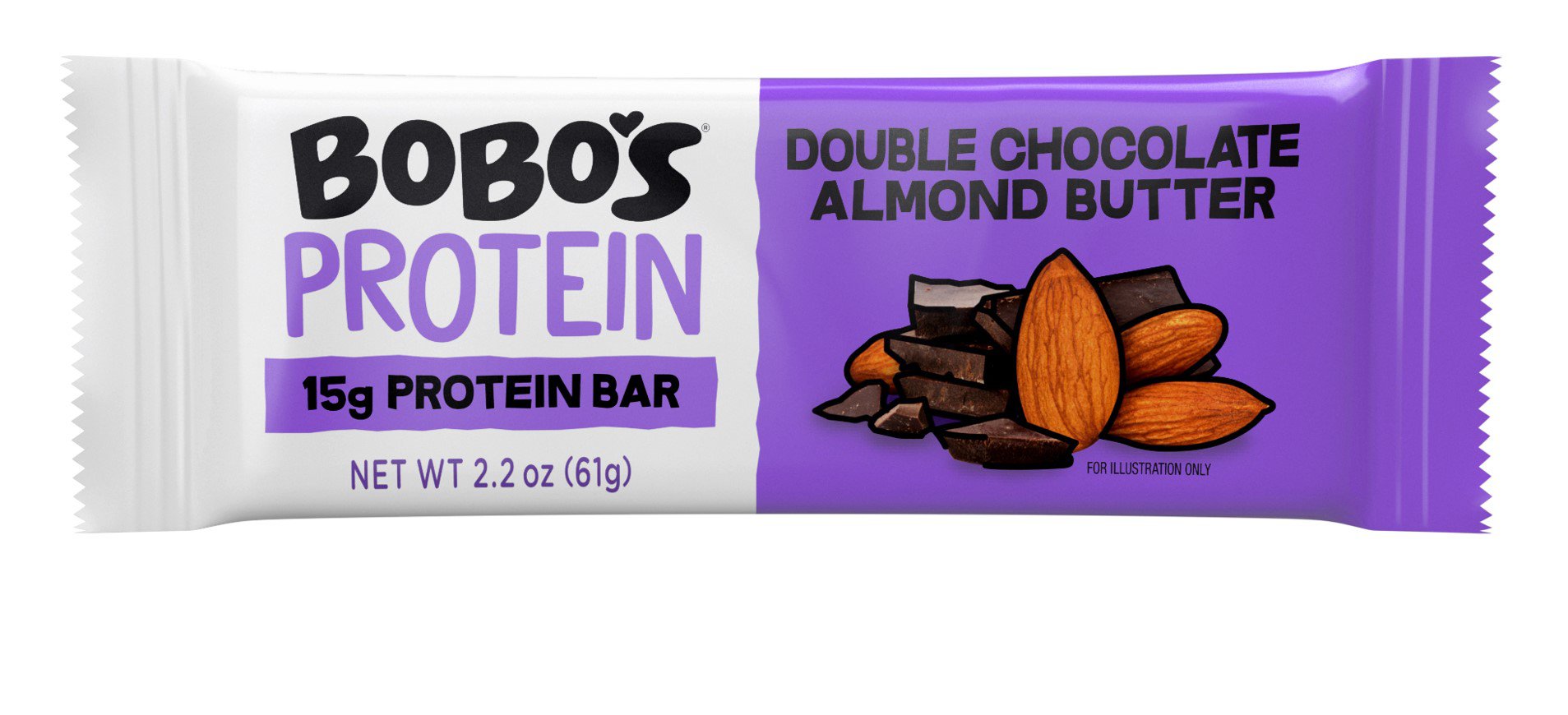 Bobo's 15g Protein Bar - Double Chocolate Almond Butter - Shop Diet ...