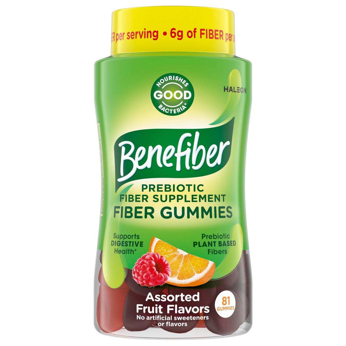 Benefiber Prebiotic Fiber Gummies - Fruit Flavors - Shop Digestion ...