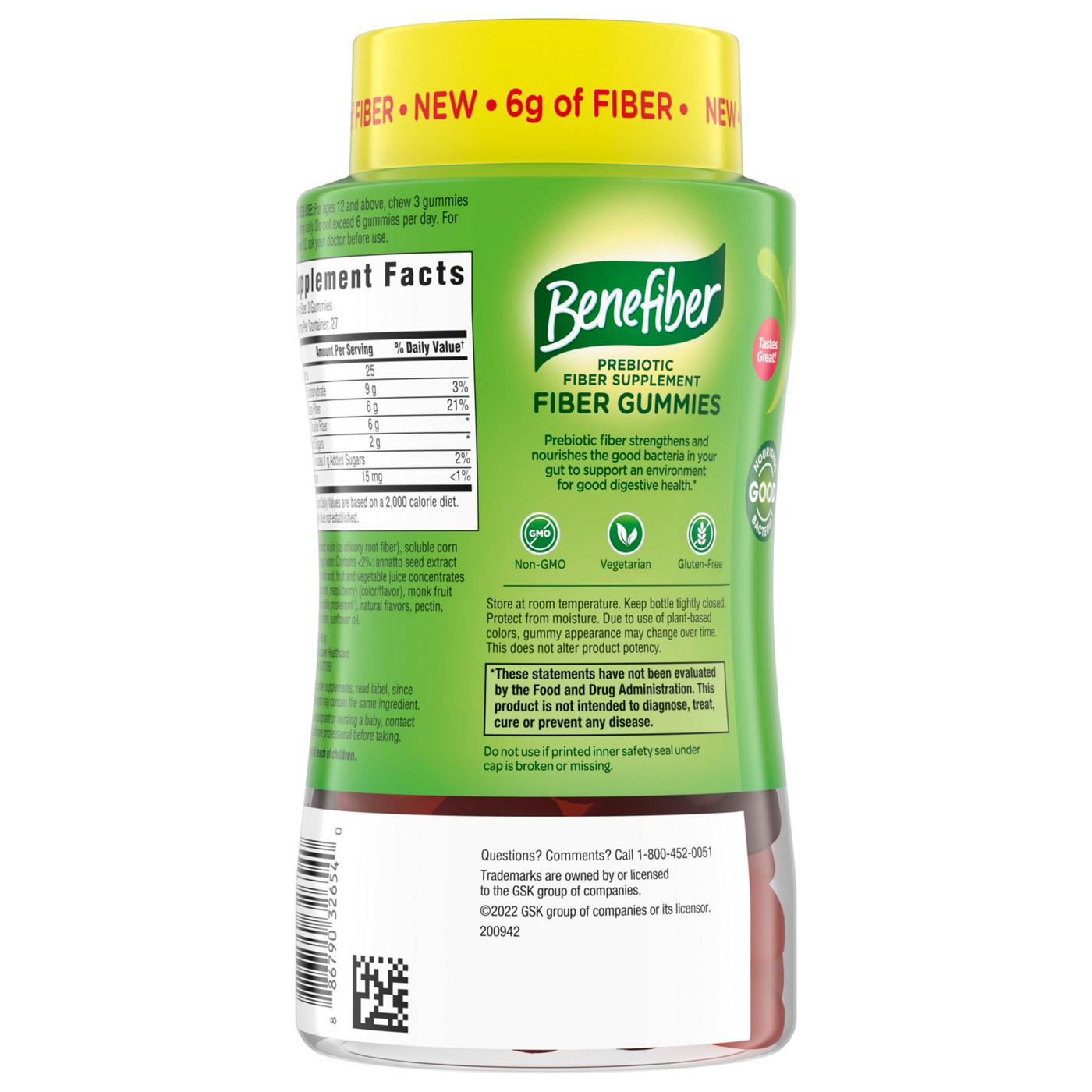 Benefiber Prebiotic Fiber Gummies - Fruit Flavors - Shop Digestion ...