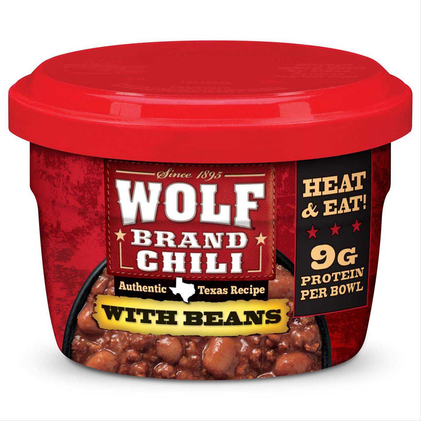 Wolf Brand Chili with Beans Microwaveable Bowl - Shop Pantry meals at H-E-B