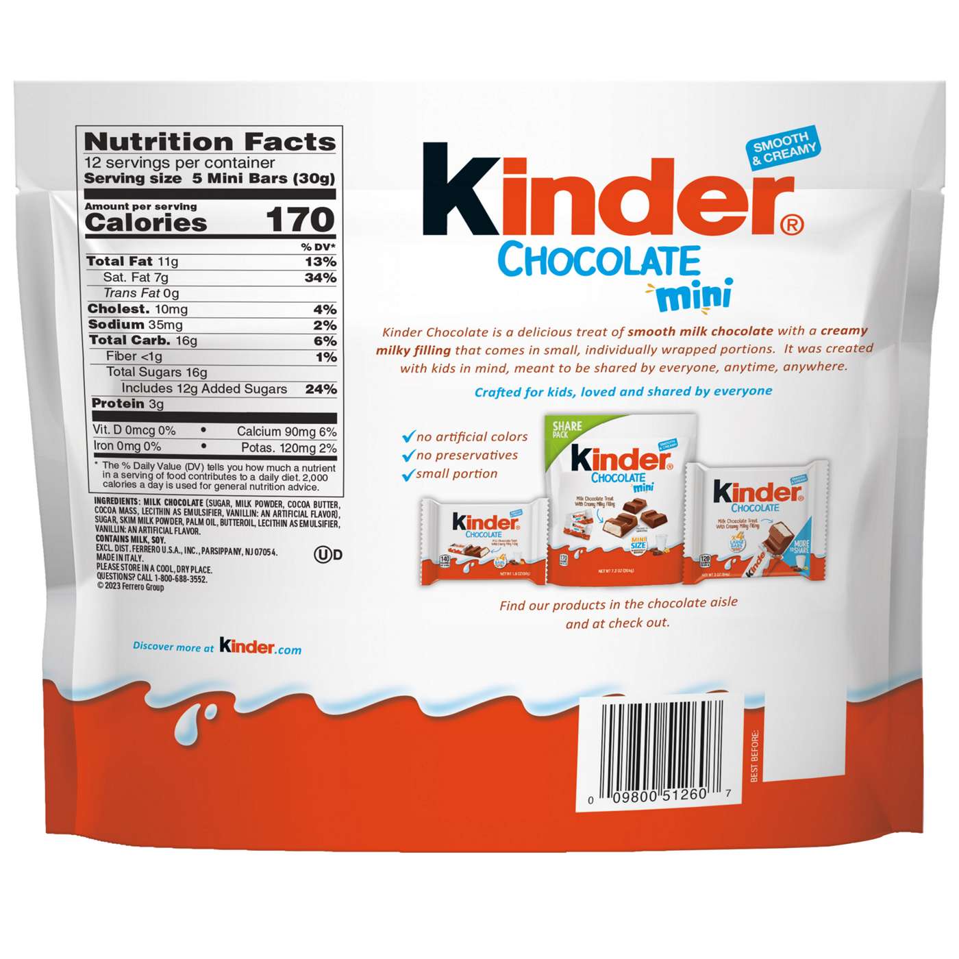 Kinder Chocolate Mini Candy Bars - Family Pack - Shop Candy at H-E-B