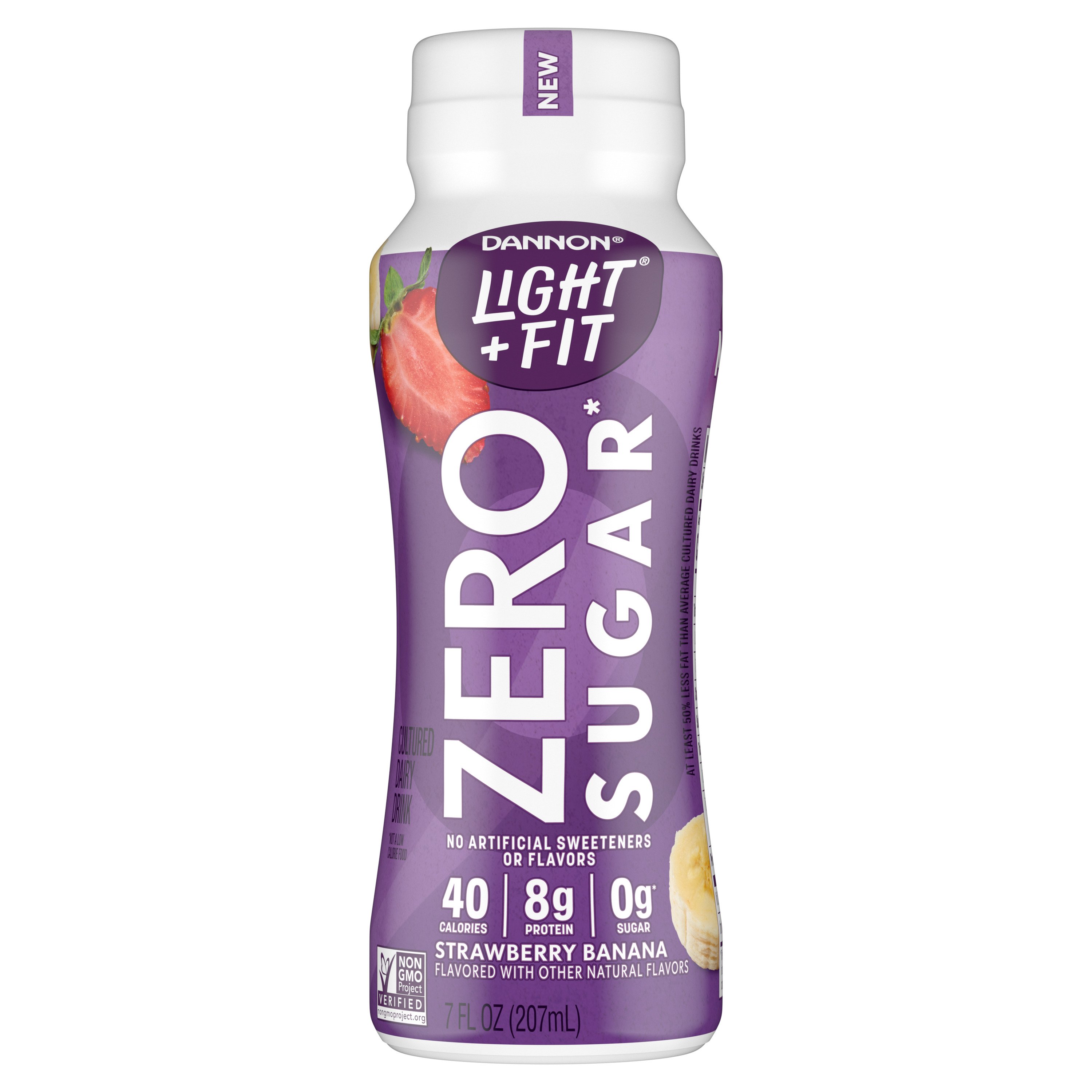Dannon light & Fit Zero Sugar Strawberry Banana Dairy Drink - Shop ...