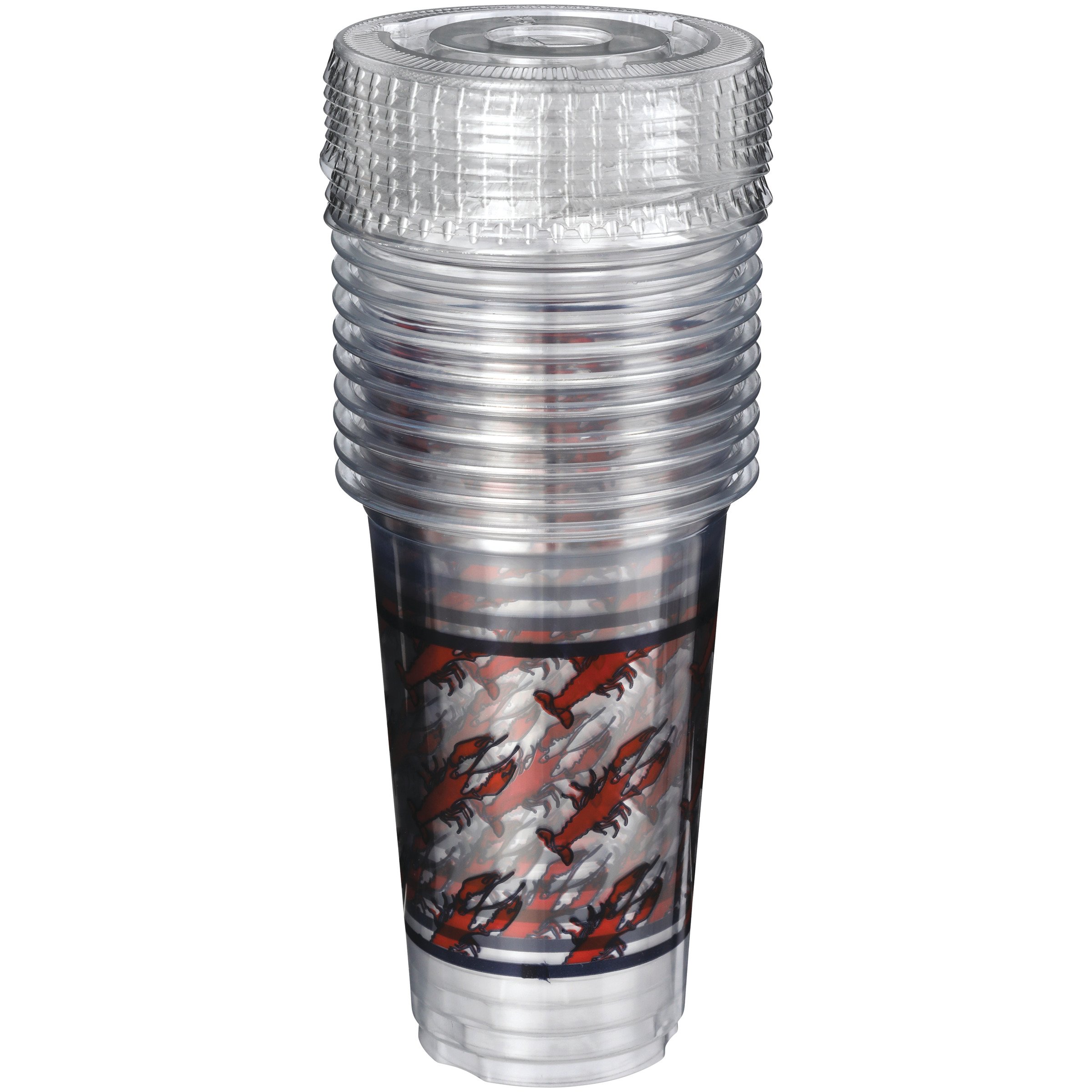 Destination Holiday Crawfish 10 oz Party Cups with Lids - Shop Party ...