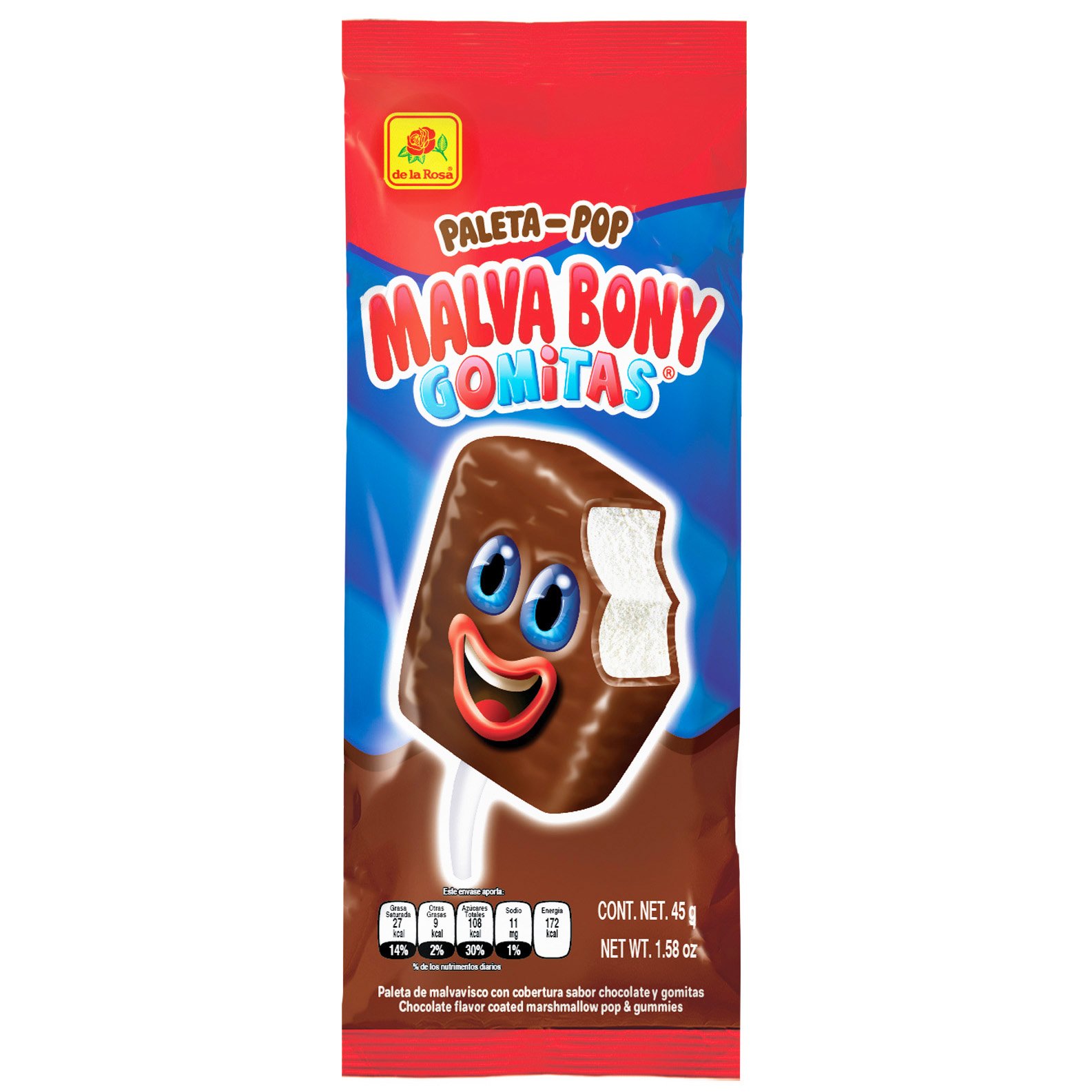 De La Rosa Malva Bony Gomita Chocolate Pop - Shop Candy at H-E-B