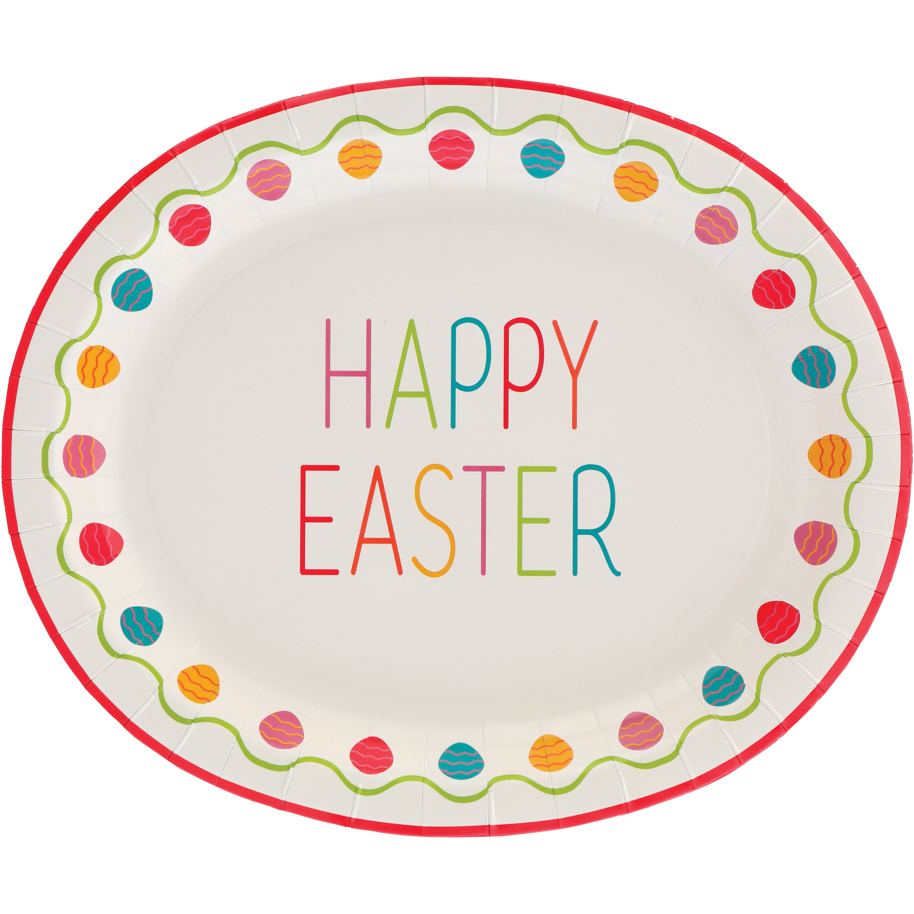 Destination Holiday Happy Easter Oval Plate - Shop Party decor at H-E-B