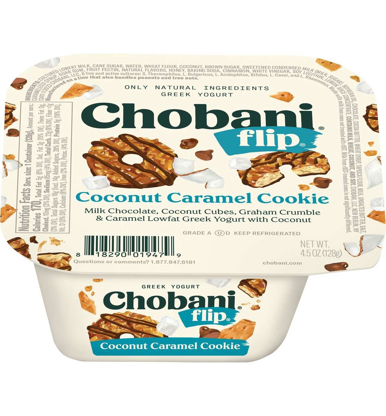 Chobani Flip Low-Fat Coconut Caramel Cookie Greek Yogurt - Shop Yogurt ...