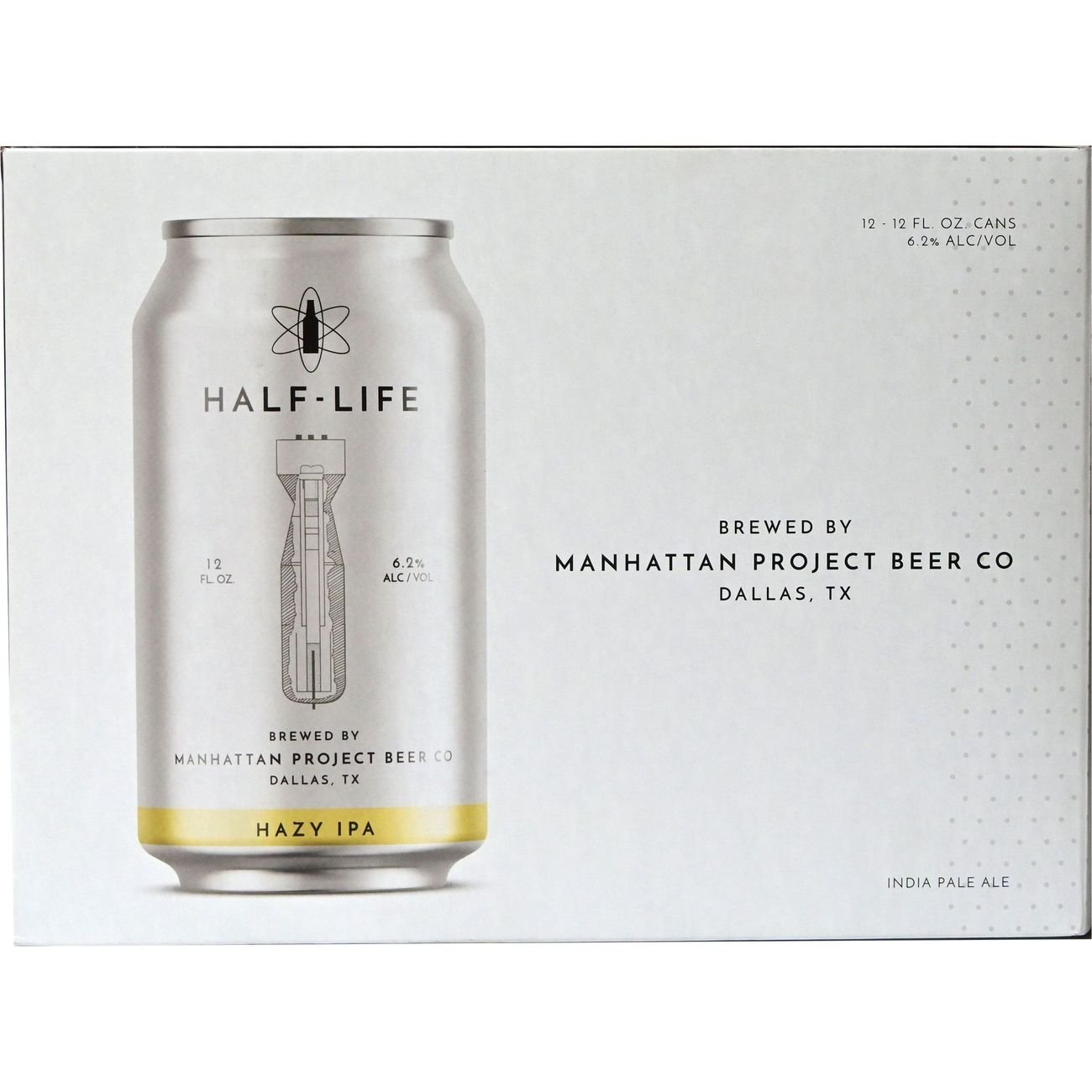 Manhattan Projec Half Life Hazy IPA Craft Beer 12 pk Cans - Shop Beer ...