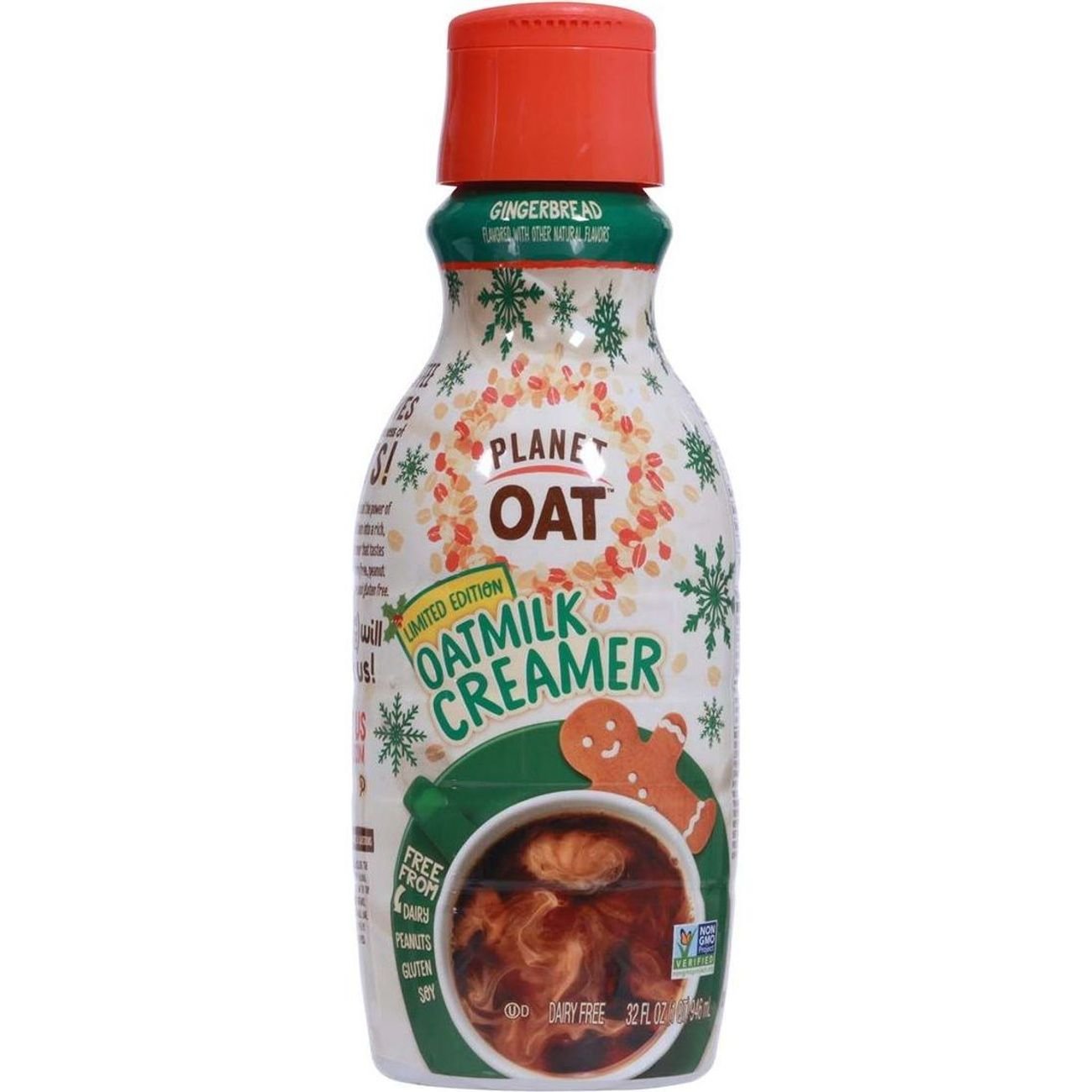 Planet Oat Limited Edition Oat Milk Liquid Coffee Creamer - Gingerbread ...