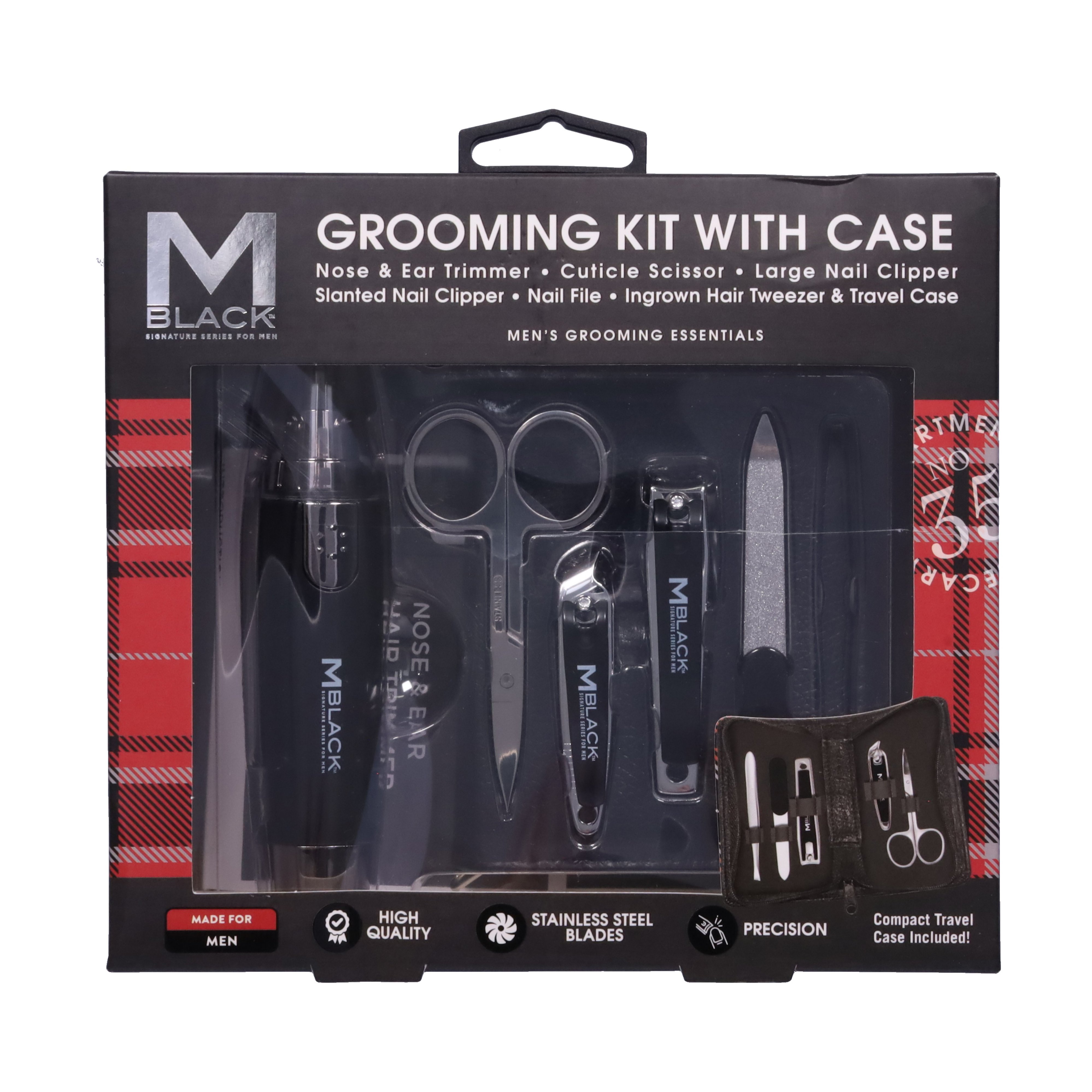M Black Men's Grooming Kit with Case - Shop Fragrance at H-E-B
