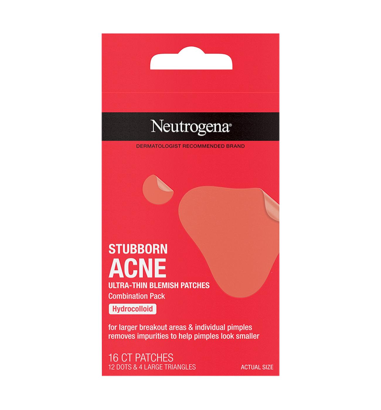 Neutrogena Stubborn Acne Hydrocolloid Blemish Patches - Shop Facial ...