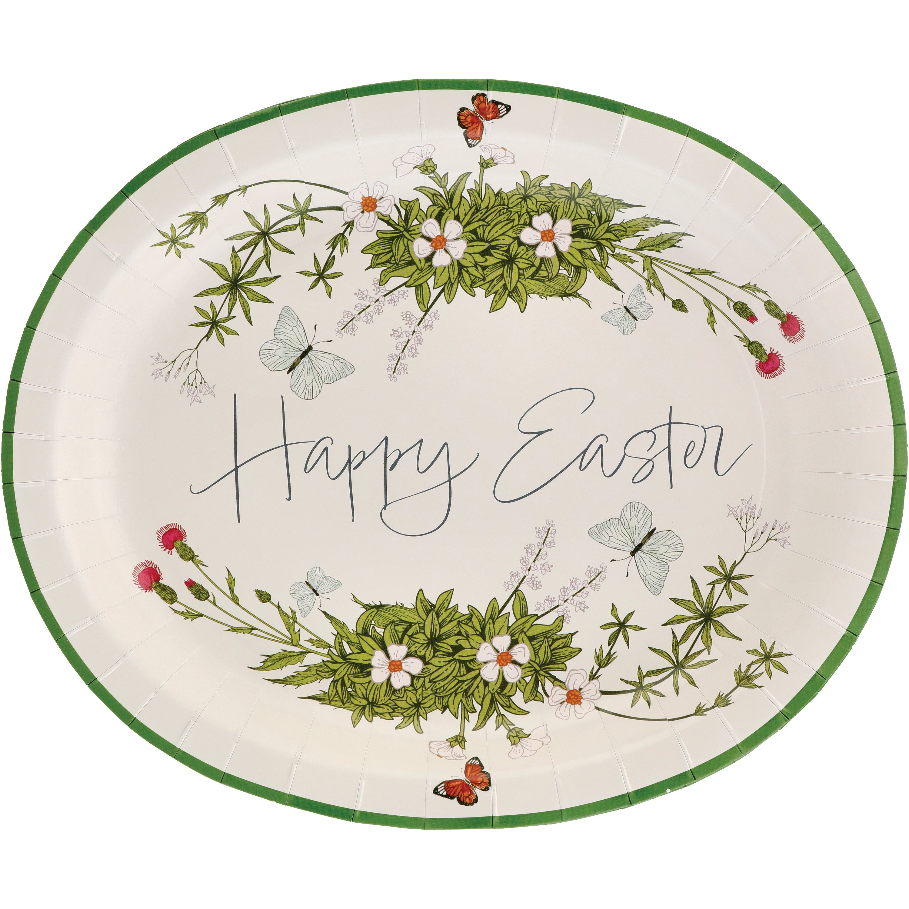Destination Holiday Happy Easter Oval Paper Plate Set - Shop Party ...