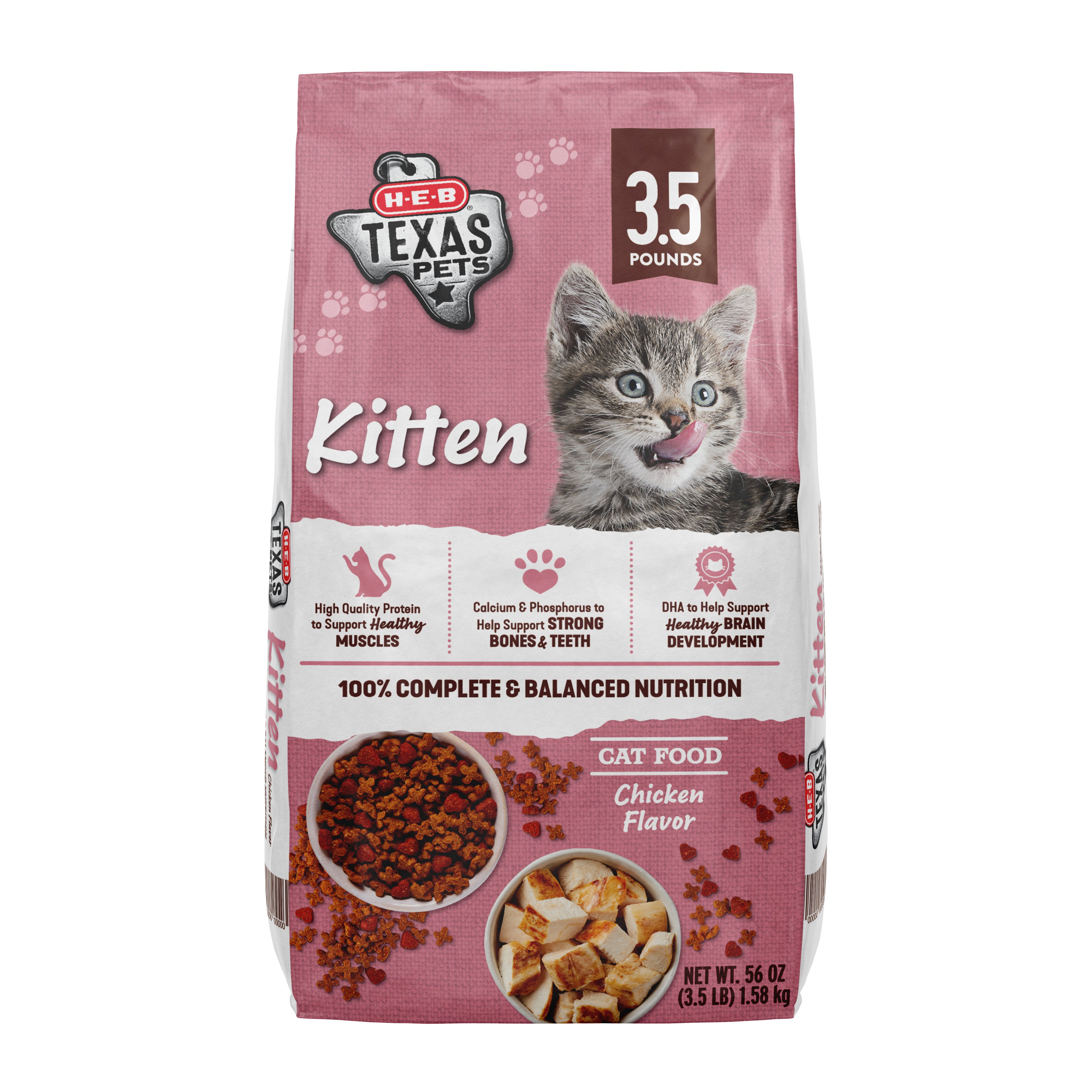 H-E-B Texas Pets Kitten Dry Cat Food – Chicken - Shop Food at H-E-B